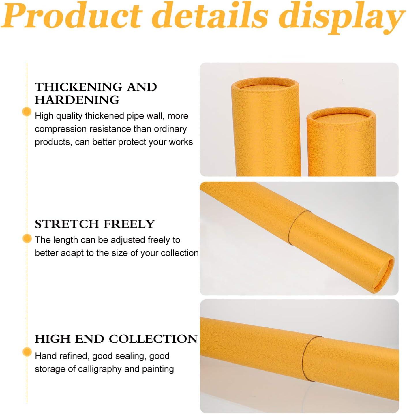 Milisten Poster Tube Portable Expandable Blueprint Drafting Document ...