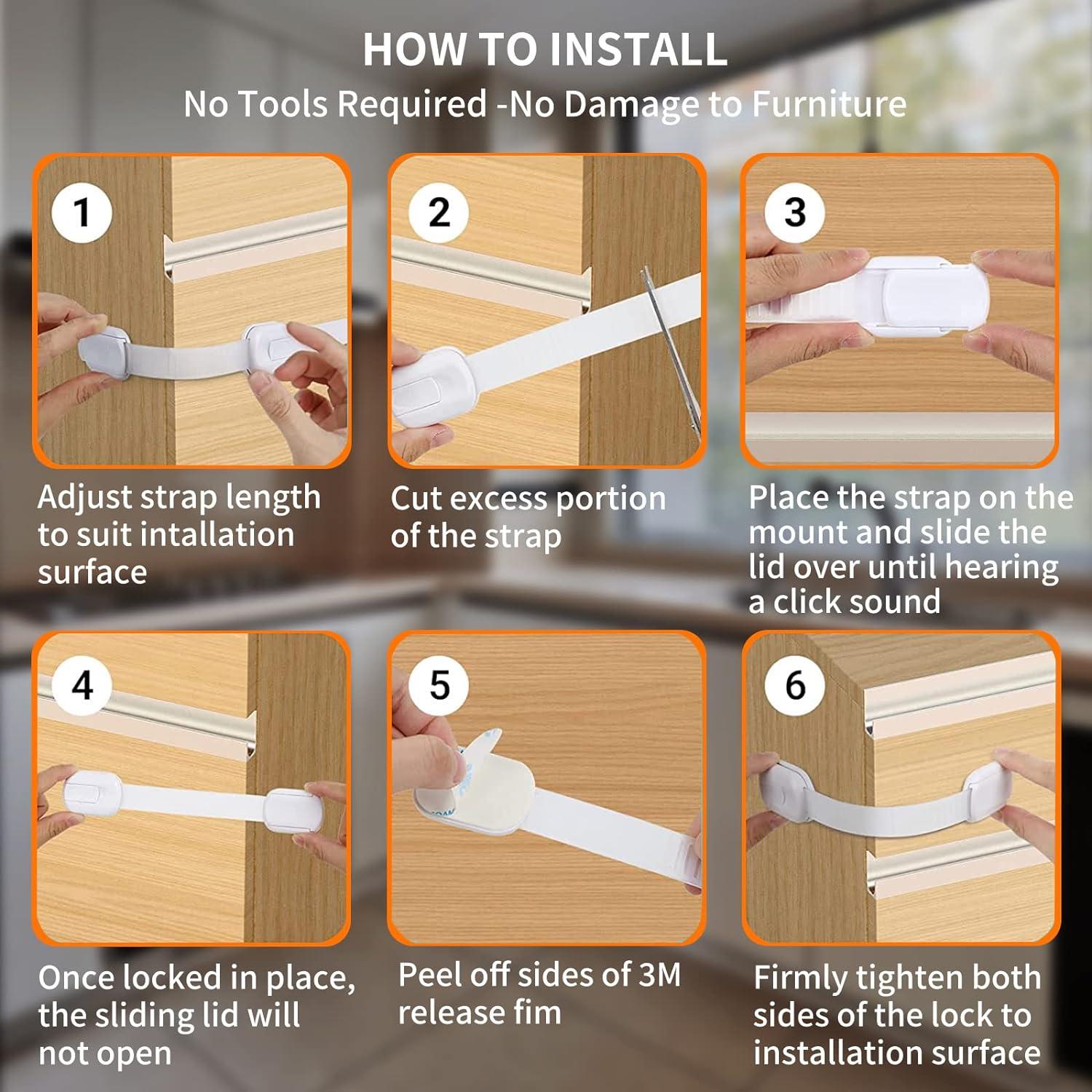 Child Safety Cupboard Locks Baby Proofing Safety Guards Kit Baby Proof ...