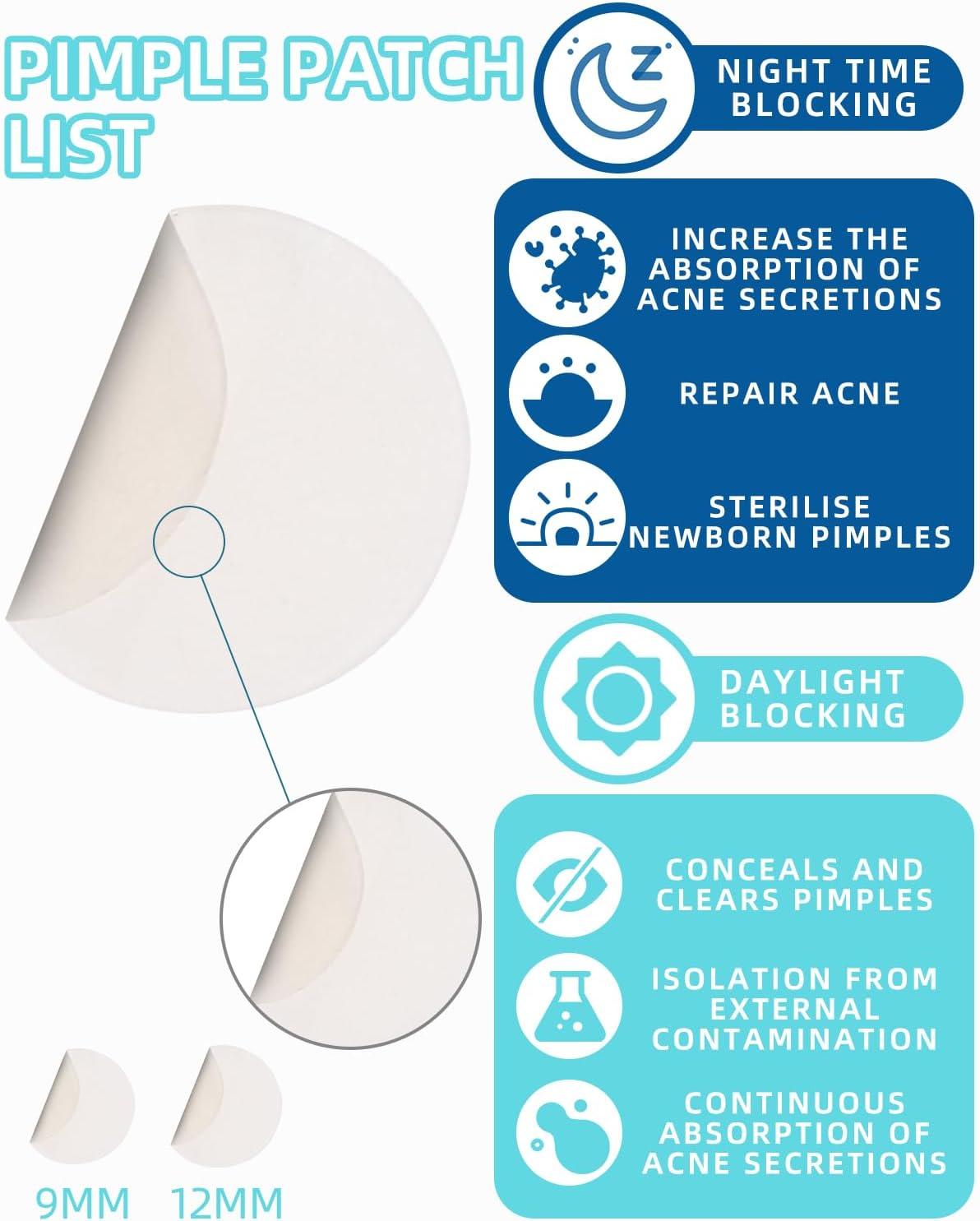 360 Pcs Hydrocolloid Pimple Patches - Invisible & Natural with Tea Tree ...