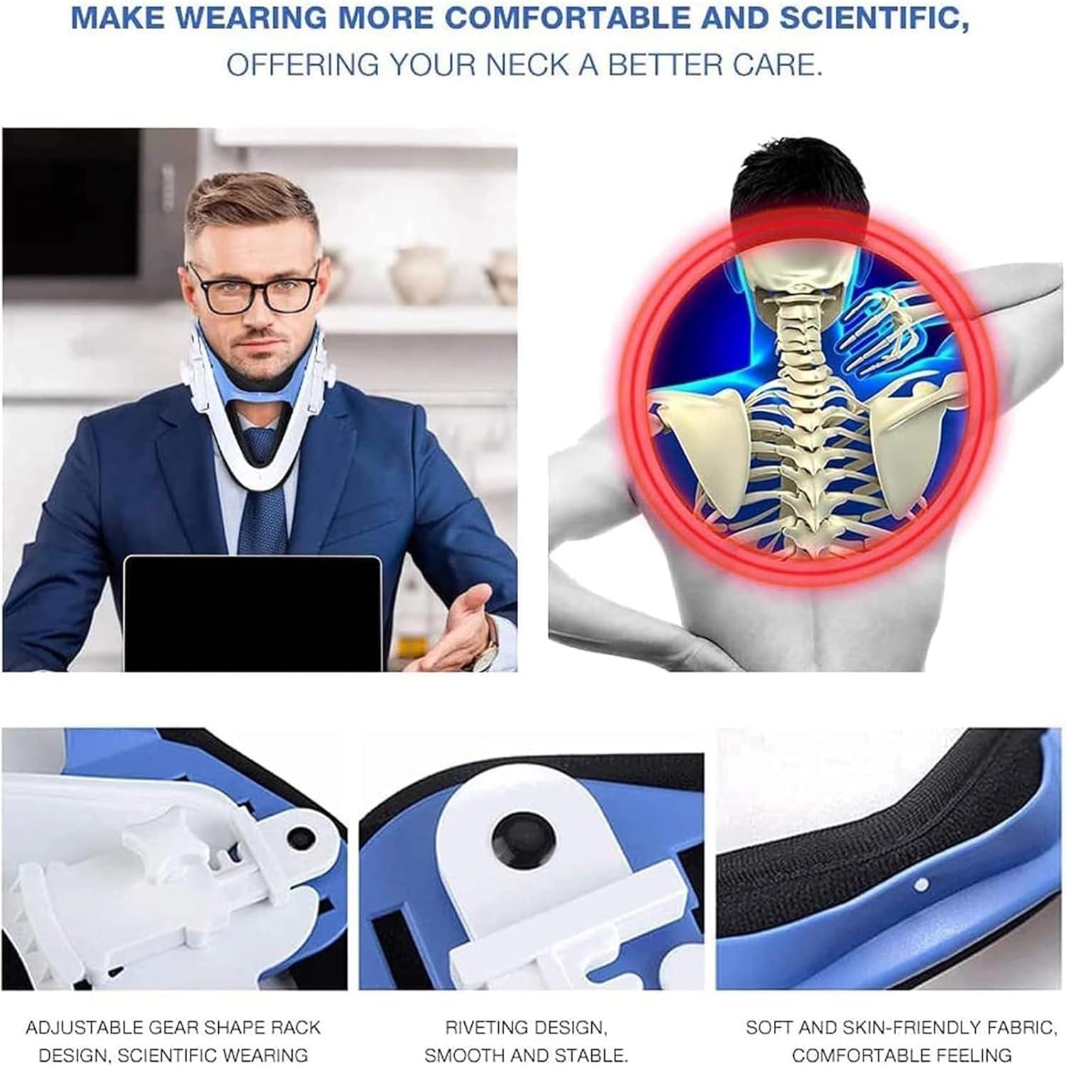 Roll Ruff Adjustable Cervical Vertebrae Traction Device - Neck ...