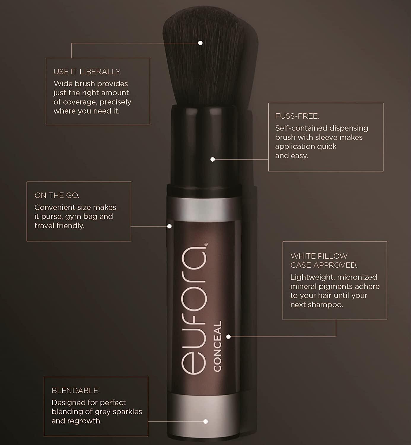 Eufora Conceal Brown Root Touch Up .21oz - Instantly Cover Roots with ...