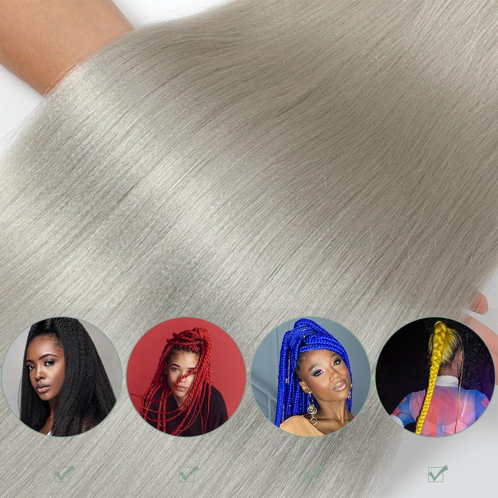 Easy Braid Pre-Stretched Braiding Hair - 32 Inch 6 Packs in Ginger ...