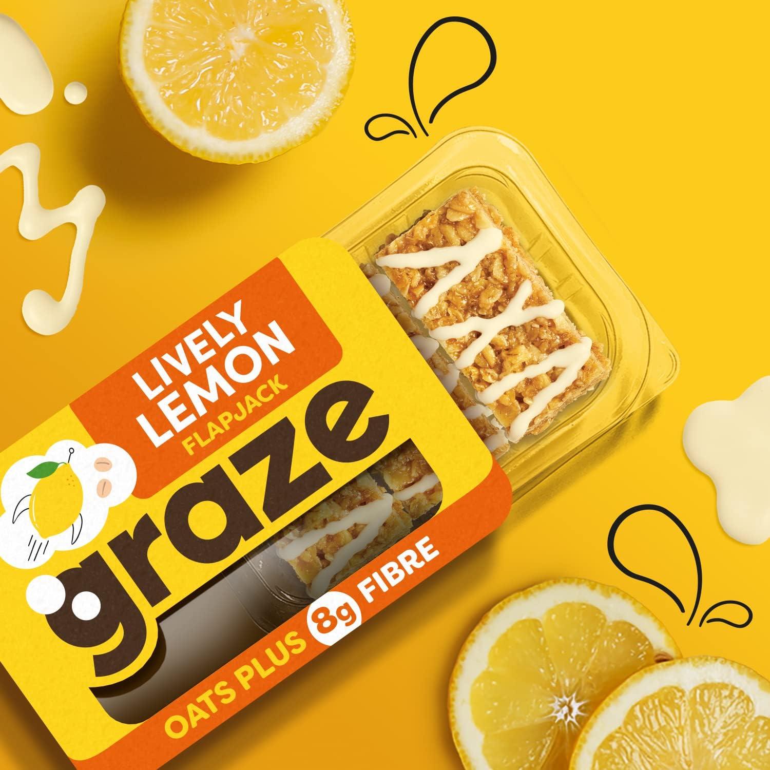 Graze Lively Lemon Flapjack 3 x 53g | Buy Now with Express International Delivery | GoSupps.com