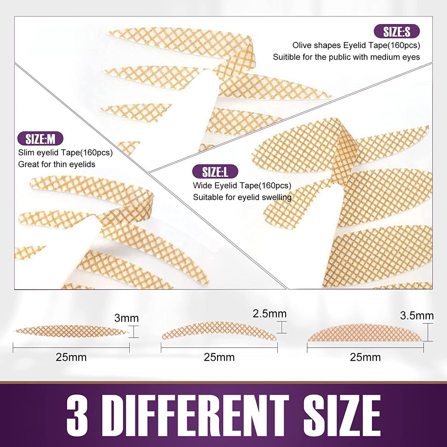 480 PCS Eyelid Tape with Lifting Cream for Heavy Droopy Eyelids ...