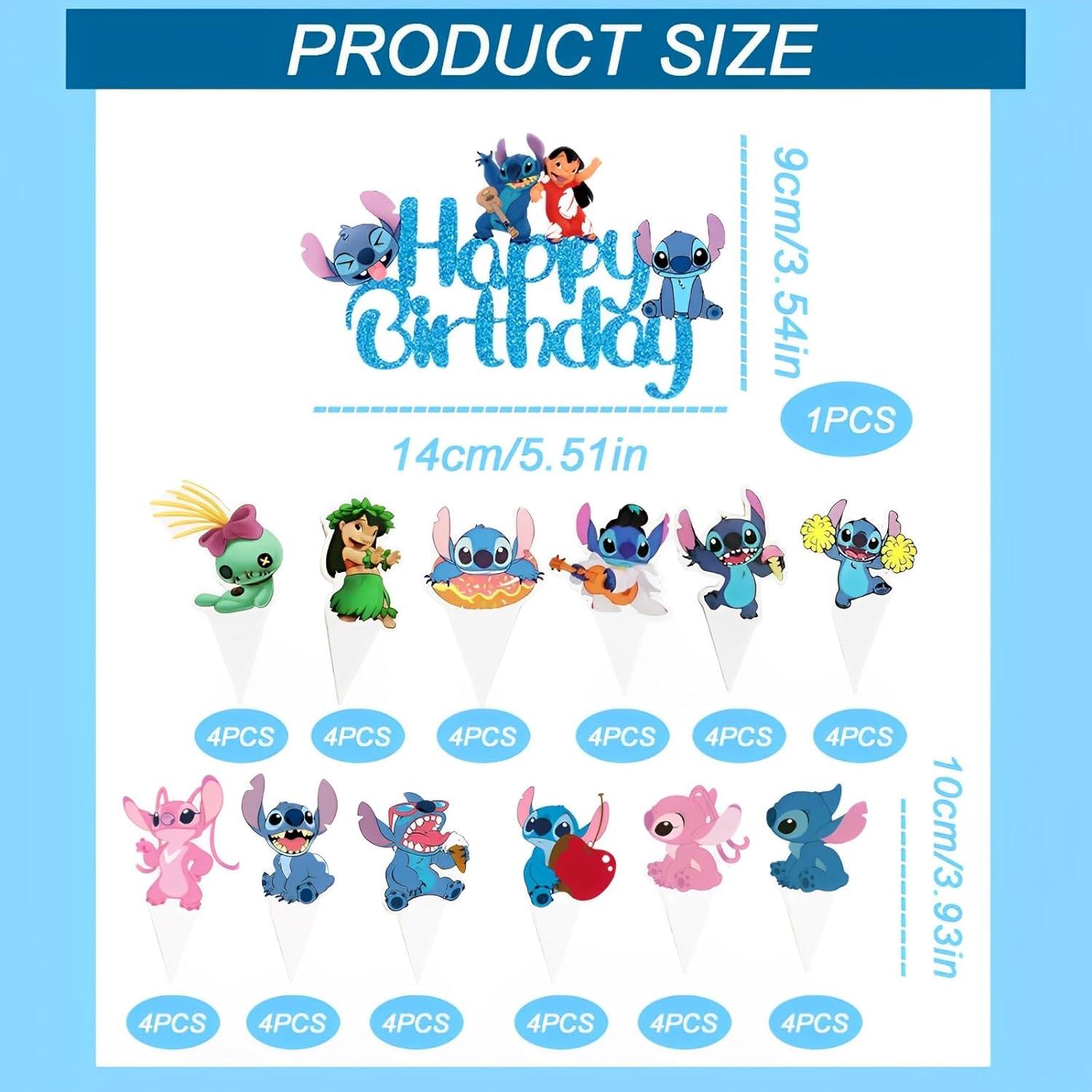 49 Piece Cartoon Cake Topper Set - Perfect Birthday Decoration for ...