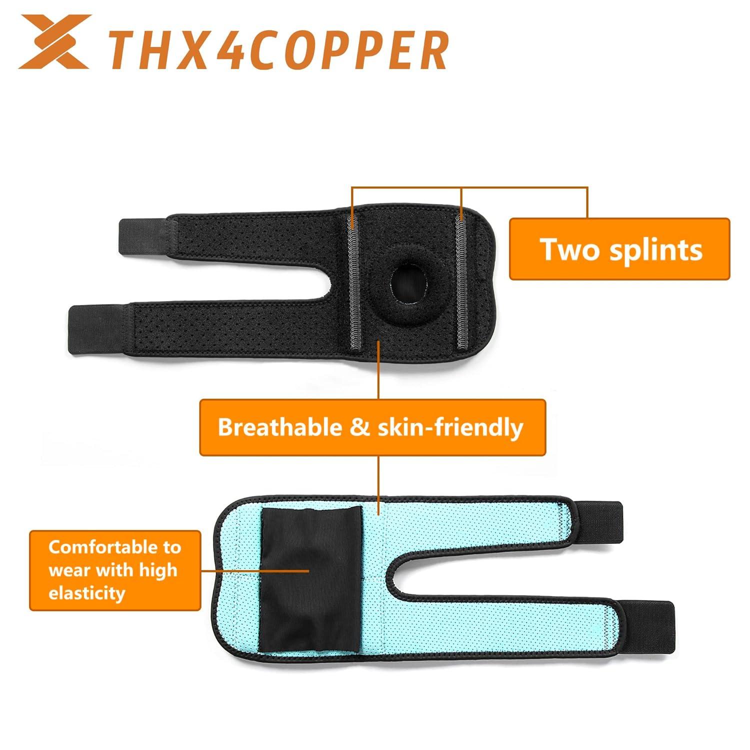 Thx4COPPER Elbow Brace Support | Dual-Spring Stabilizer | Adjustable ...