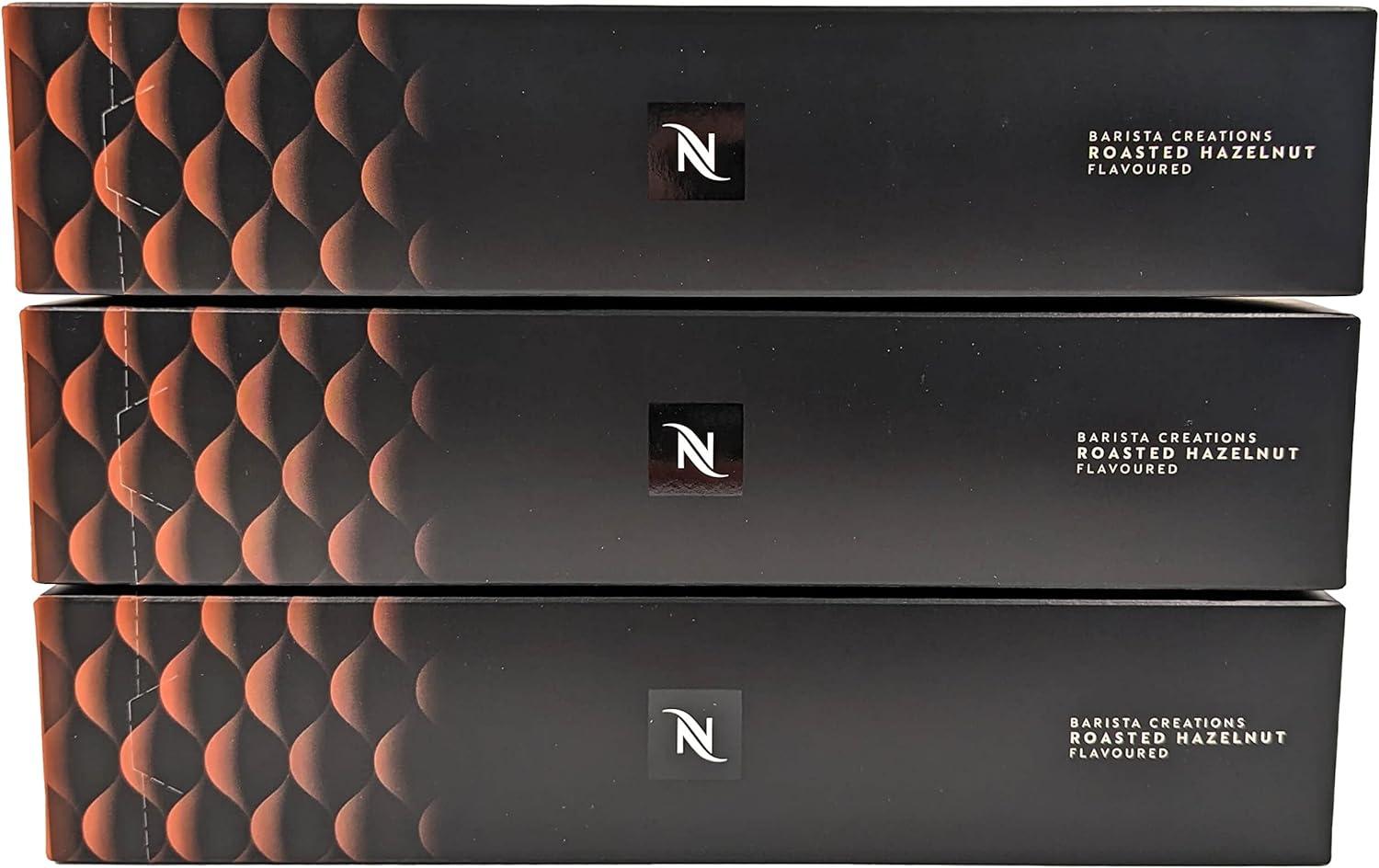 Nespresso Vertuo Coffee Capsules - Roasted Hazelnut - 3 Boxes (30 Pods ...