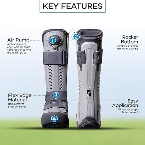 Ossur Rebound Air Walker Boot with Adjustable Straps Air Pump and ...