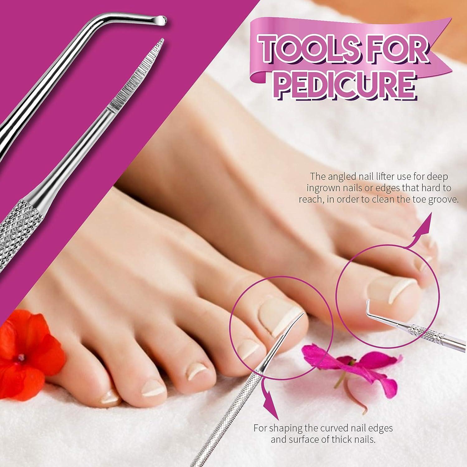 FANDAMEI Nail Care Tool Kit - Nail Files, Buffer Block, Cuticle Nippers ...