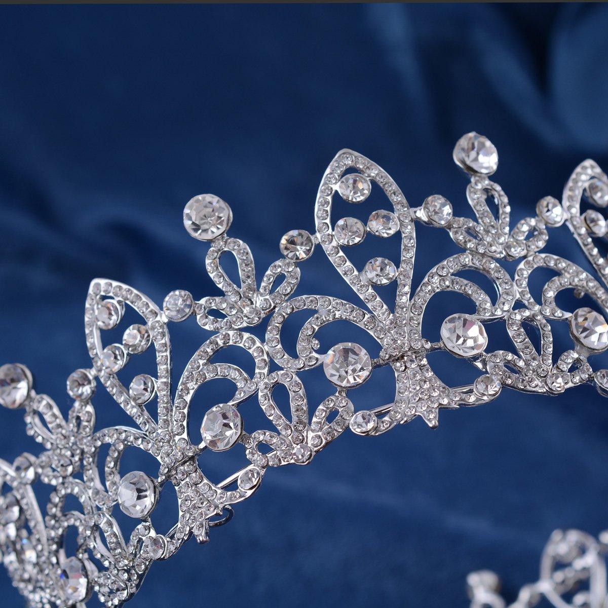 Eseres Princess Crown - Full Round Wedding & Birthday Crown for Brides ...