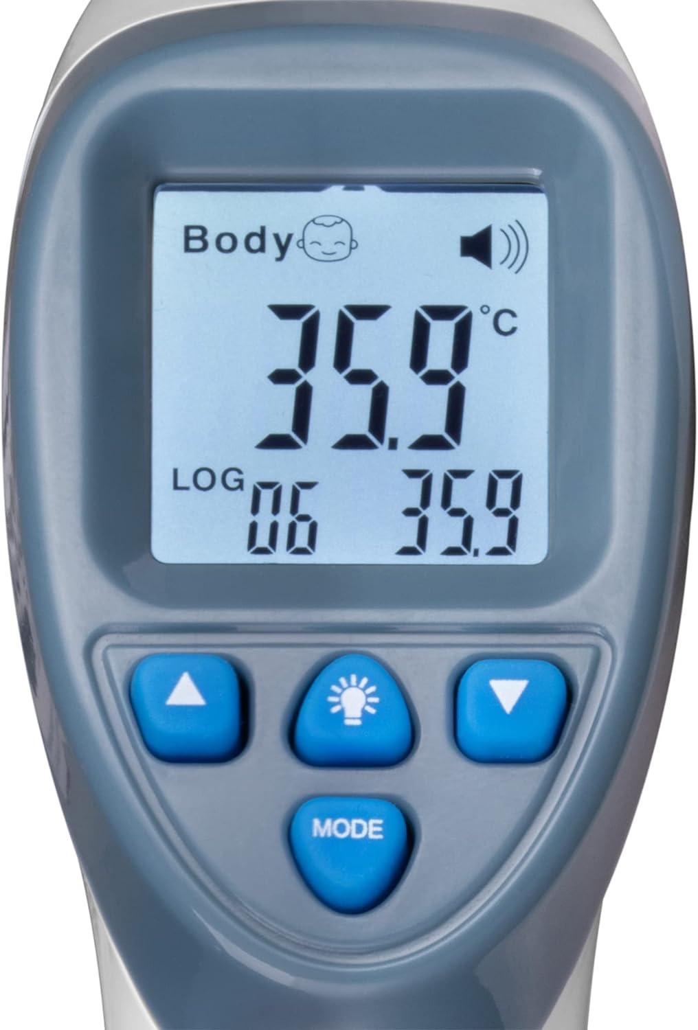 Jazooli Infrared Laser Forehead Thermometer Gun - Contactless Digital Temperature Checker for ...