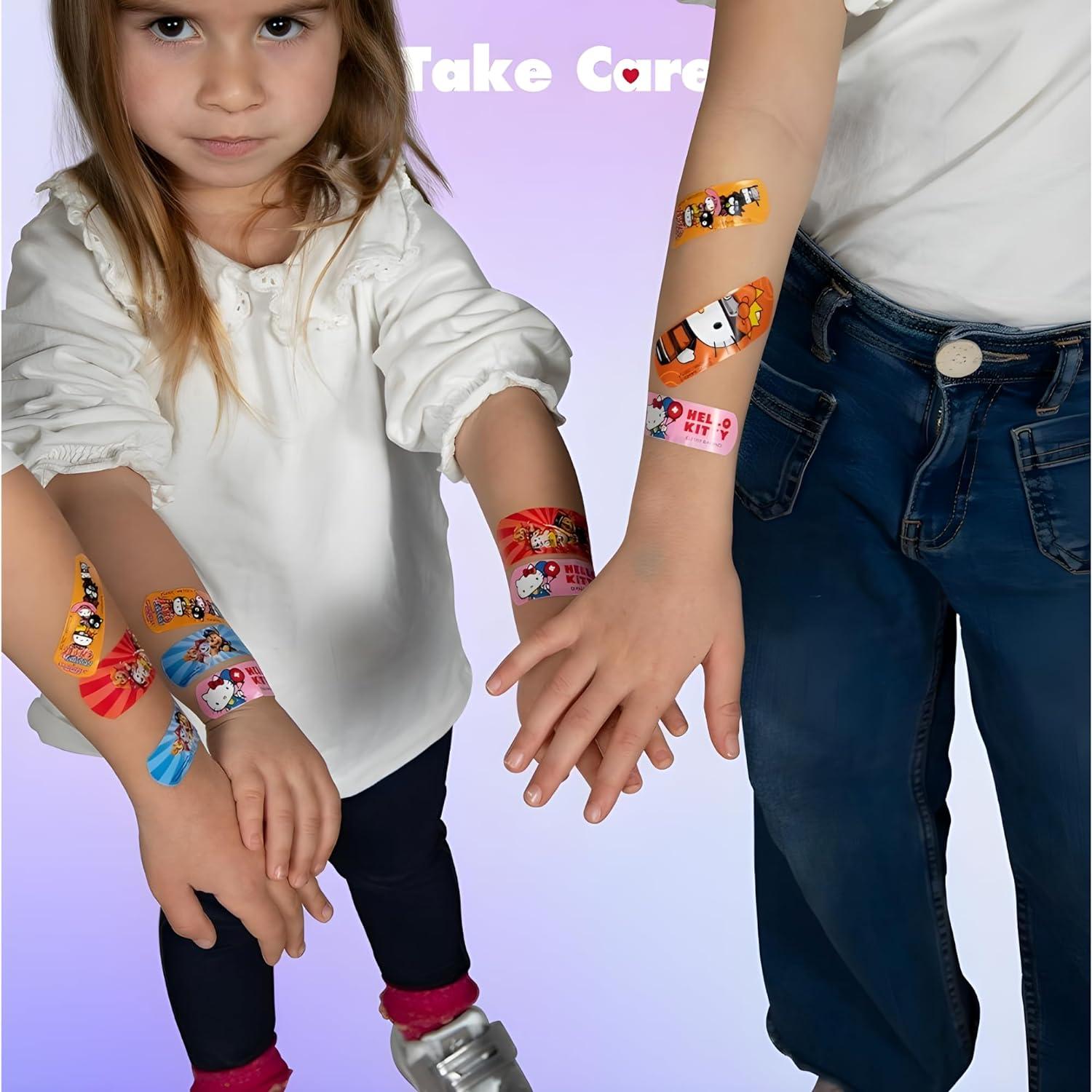 Hello Kitty Pink Children's Plasters in Metal Box - 24 Beautifully ...