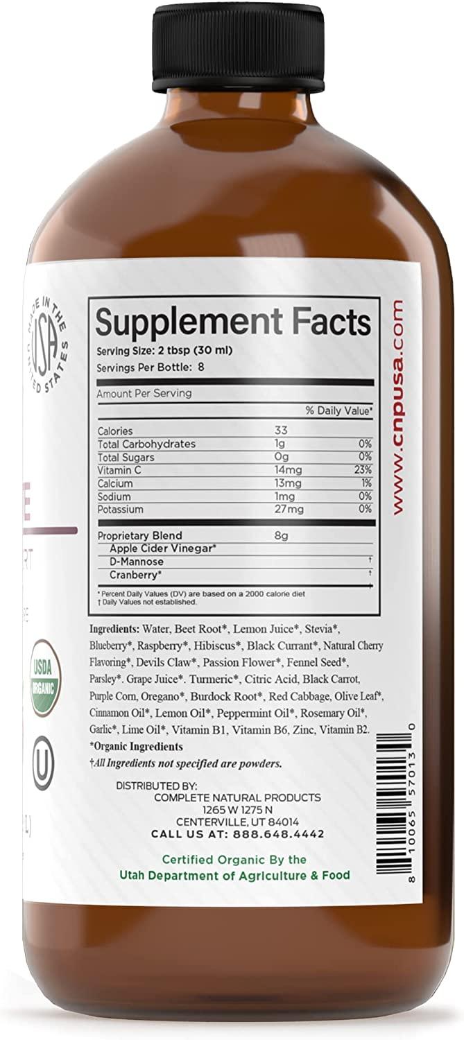 Organic Urinary Tract Complete 8oz Liquid - UTI Prevention & Candida ...