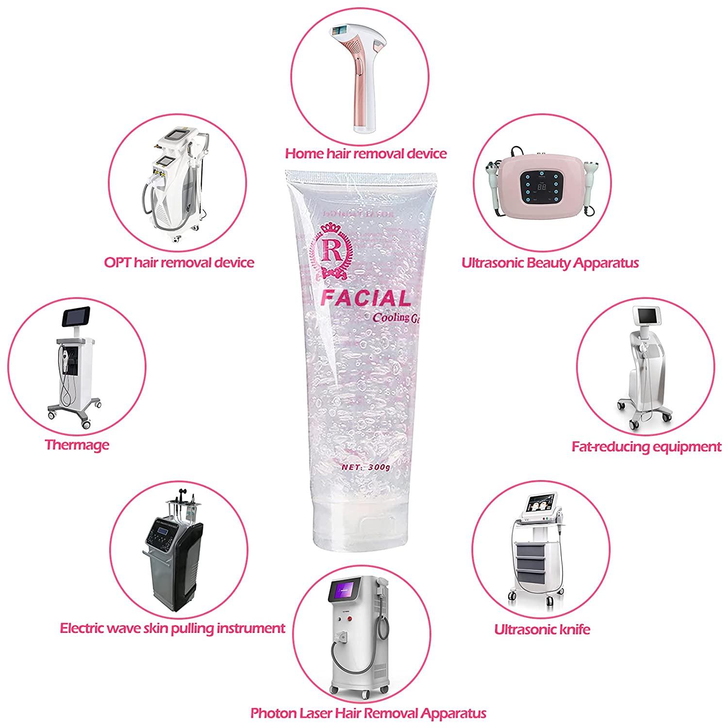 DUOVIO Coupling Gel 300ML for IPL Hair Removal and Beauty Facial ...