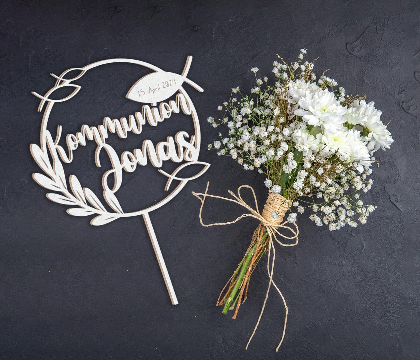 Personalized Asino Cake Topper for Communion & Confirmation | Custom ...