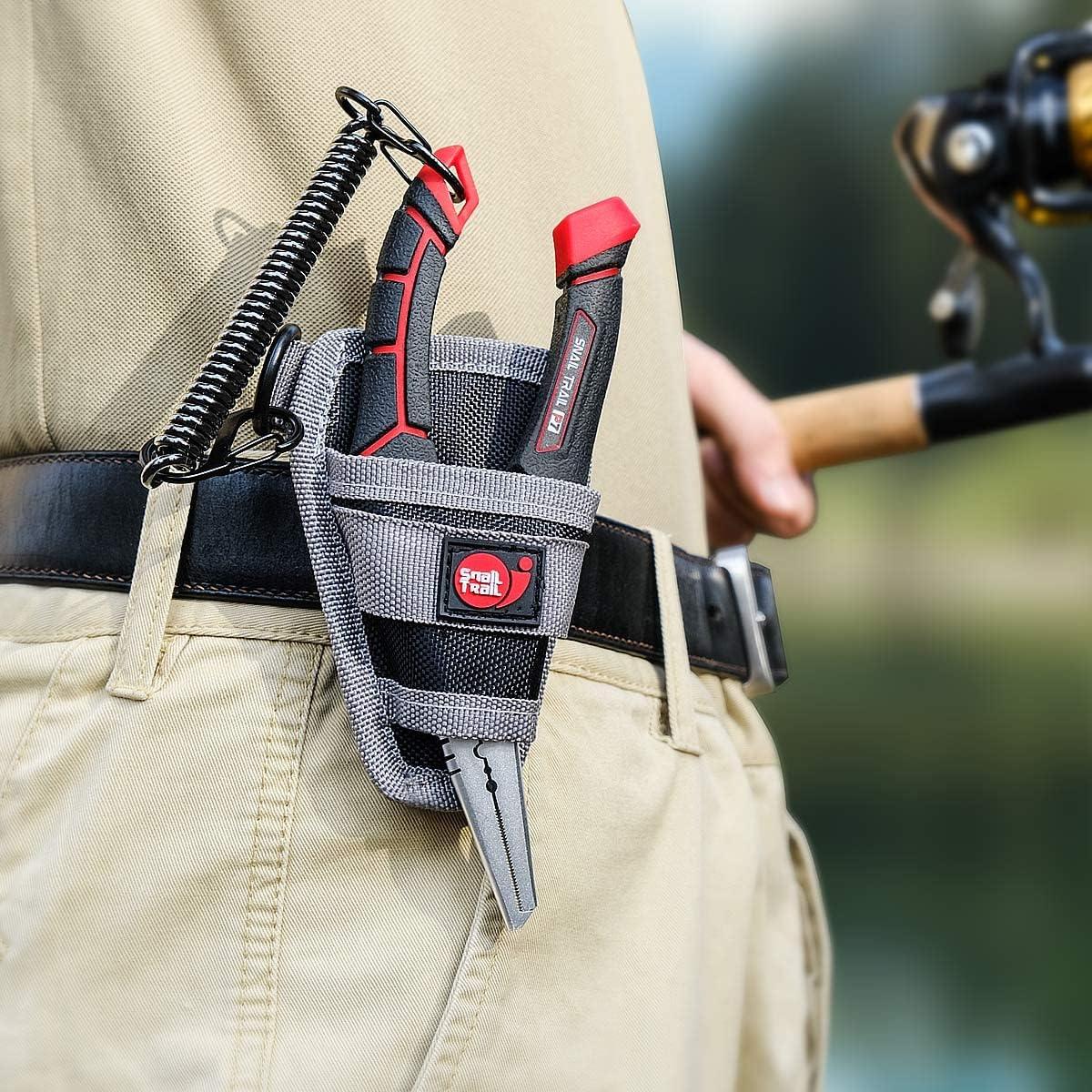 SNAIL TRAIL 7'' Split Ring Saltwater Fishing Pliers with Sheath ...