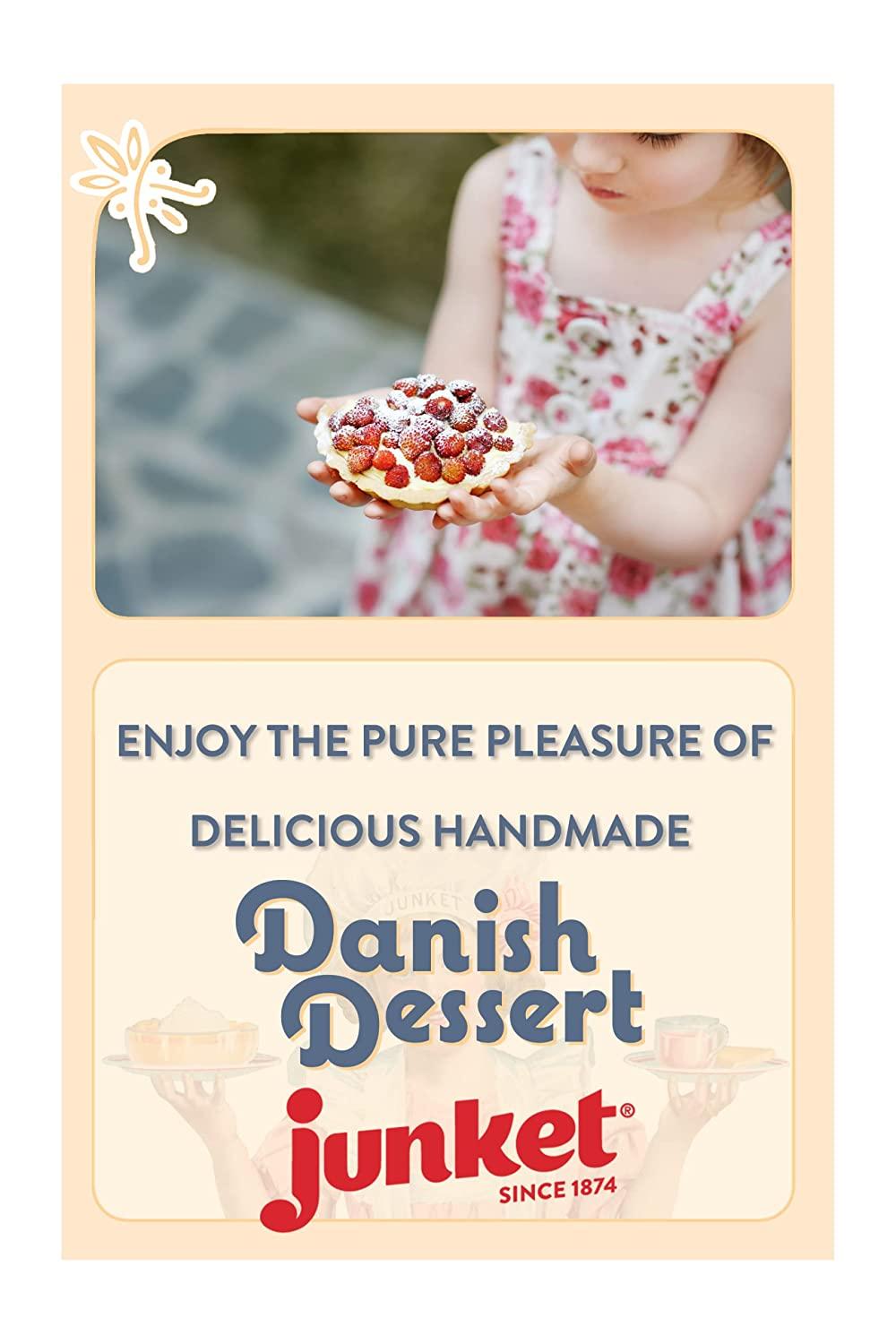 Junket Danish Dessert Raspberry and Strawberry Mix - Pie Filling ...
