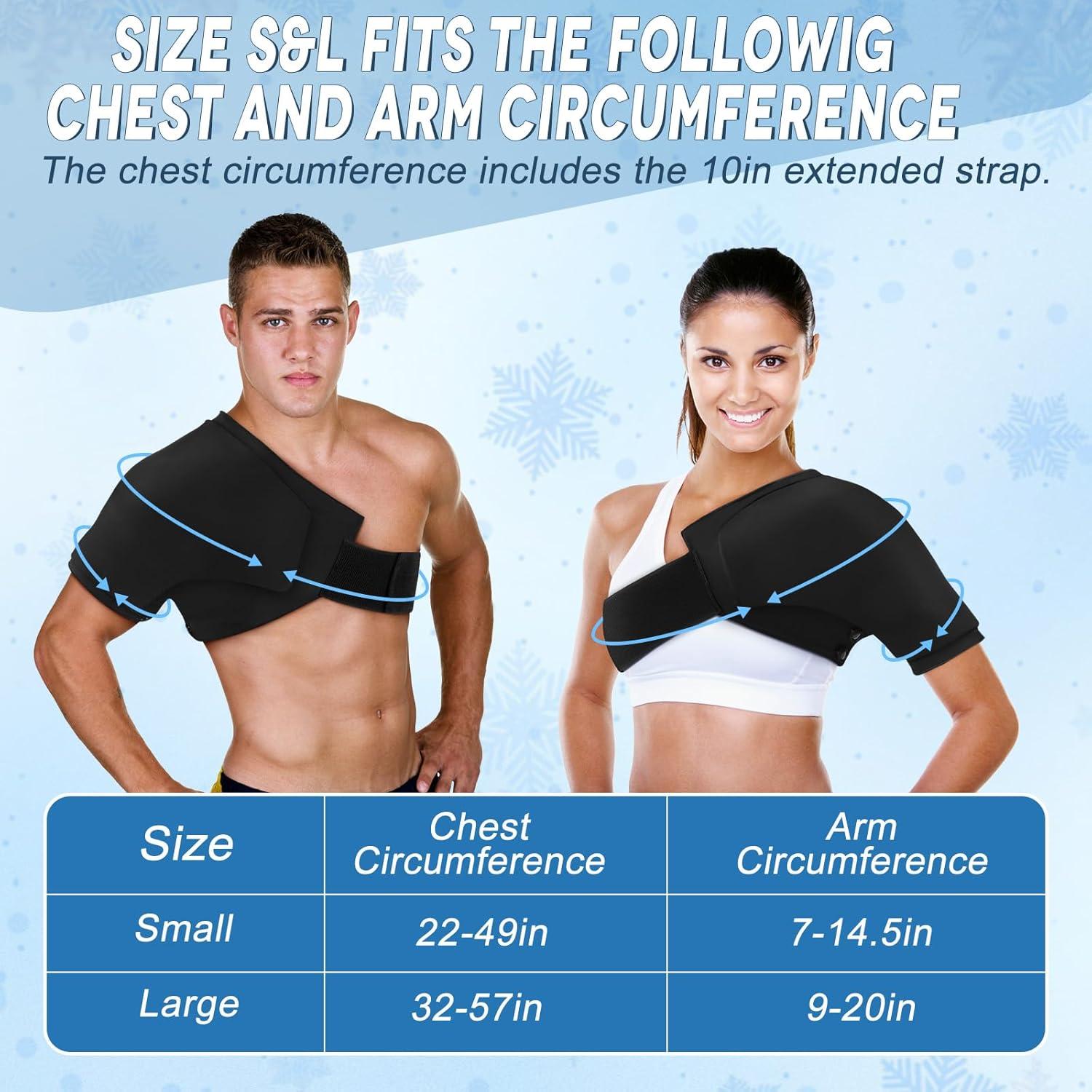 Tolaccea Gel Shoulder Cooling Pads | Reusable Cold Warm Compress for ...