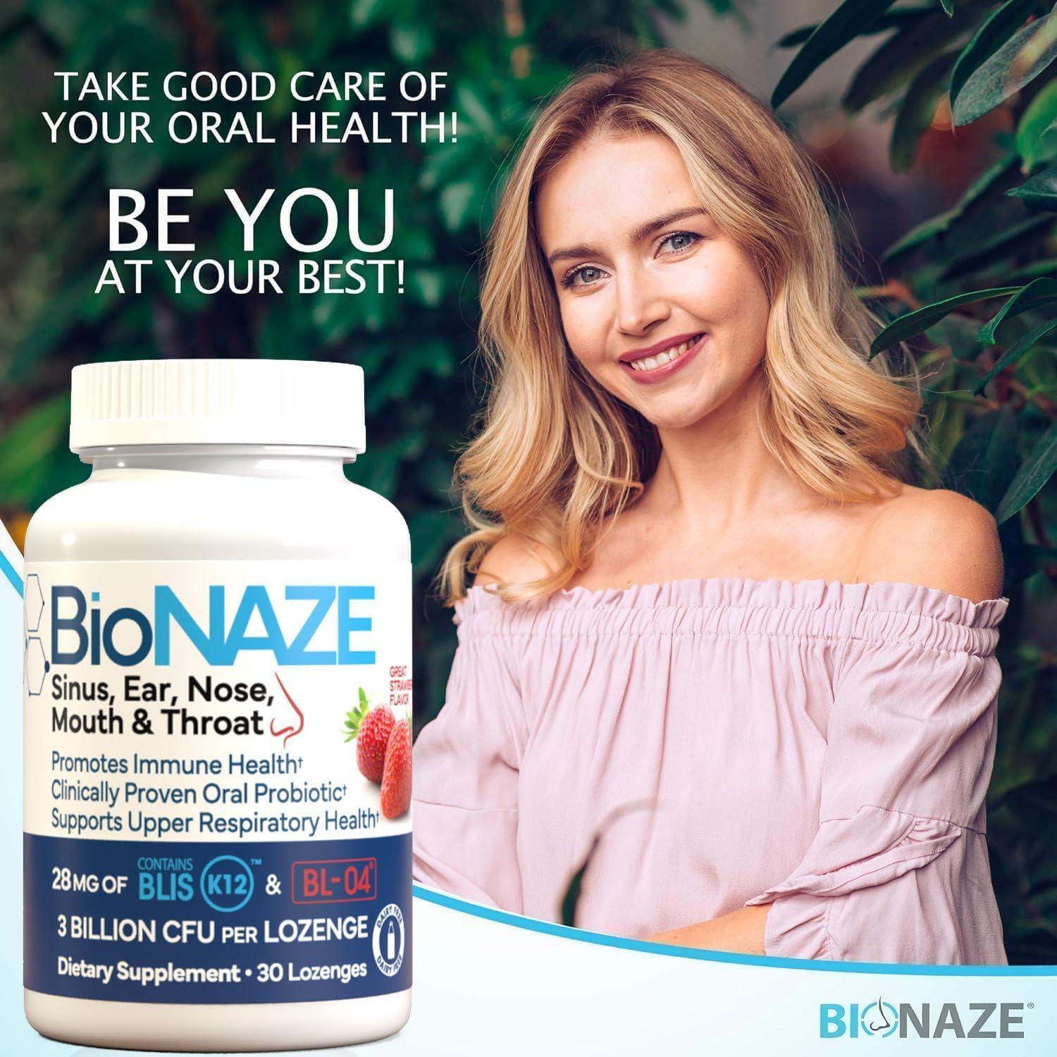 Bionaze Oral Probiotic for Sinus, Tonsil Stones, Bad Breath - 30 Count ...