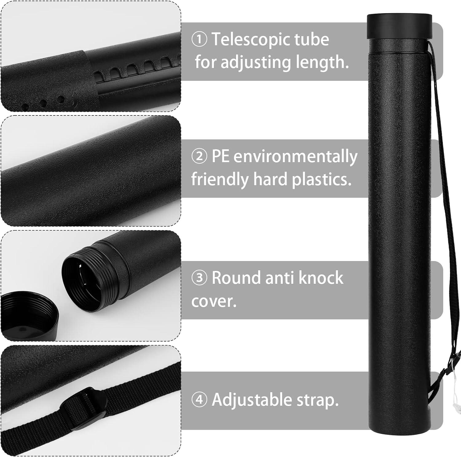 DEWEL Poster Tubes with Strap Extendable Tube for Blueprint Holder ...