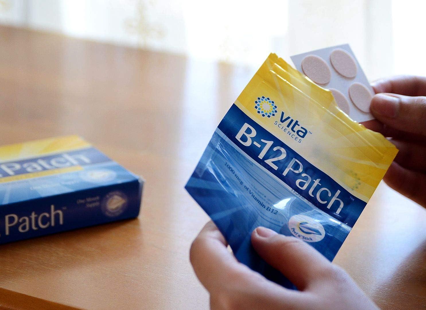 Vita Sciences Vitamin B12 Patch - Extra Strength Formula for Men and Women - 1 Month Supply ...