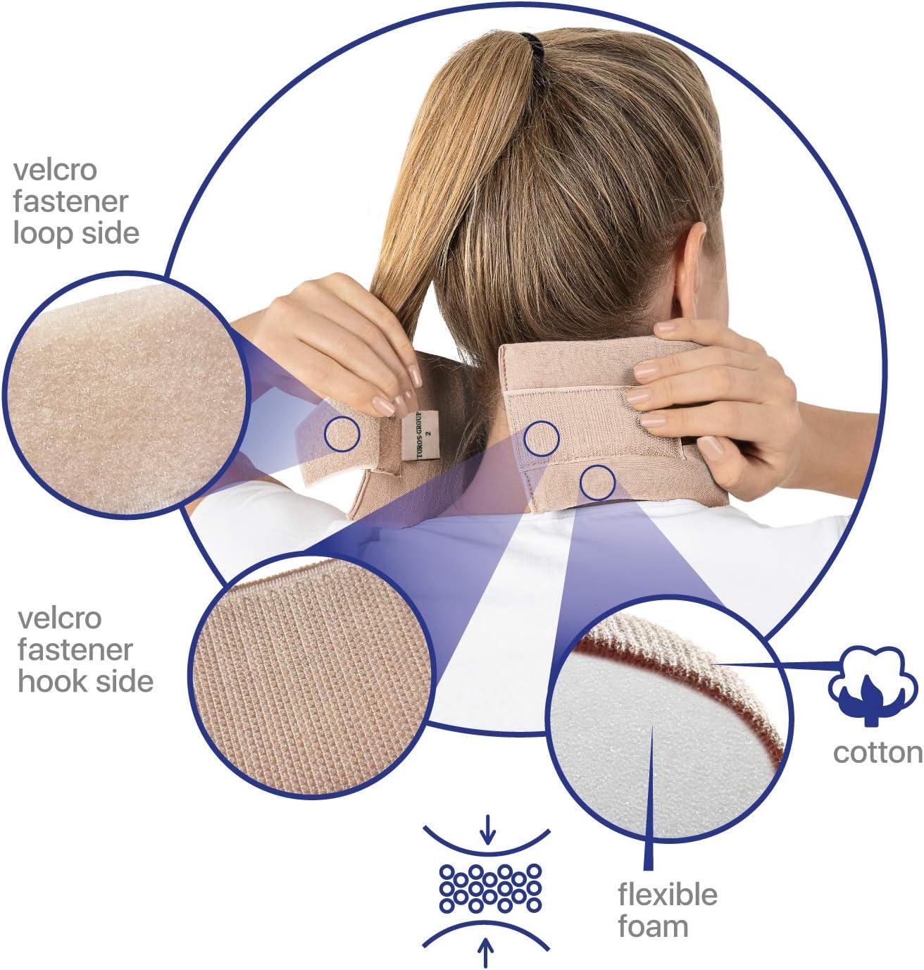 Adjustable Small Fleece Neck Support Tie | 100% Cotton Cervical Relief ...