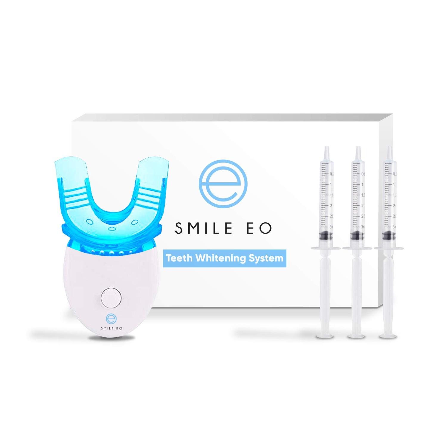 Smile EO Teeth Whitening Kit with LED Blue Light Accelerator and ...