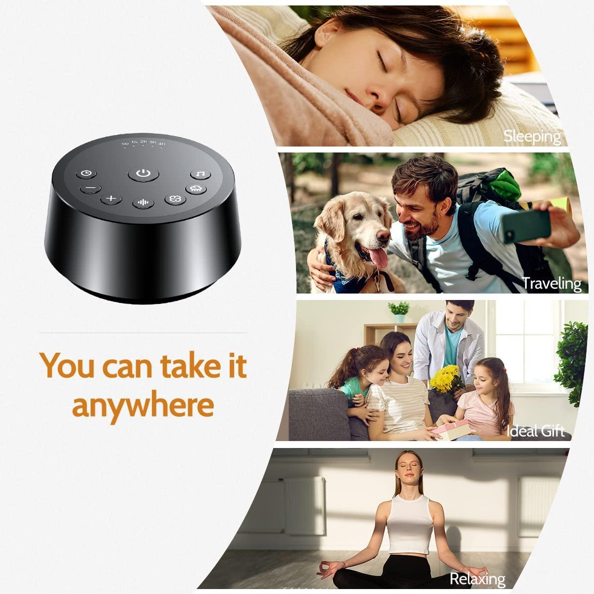 Black Color Noise Sound Machine | 25 Soothing Sounds | 32 Volume Levels ...