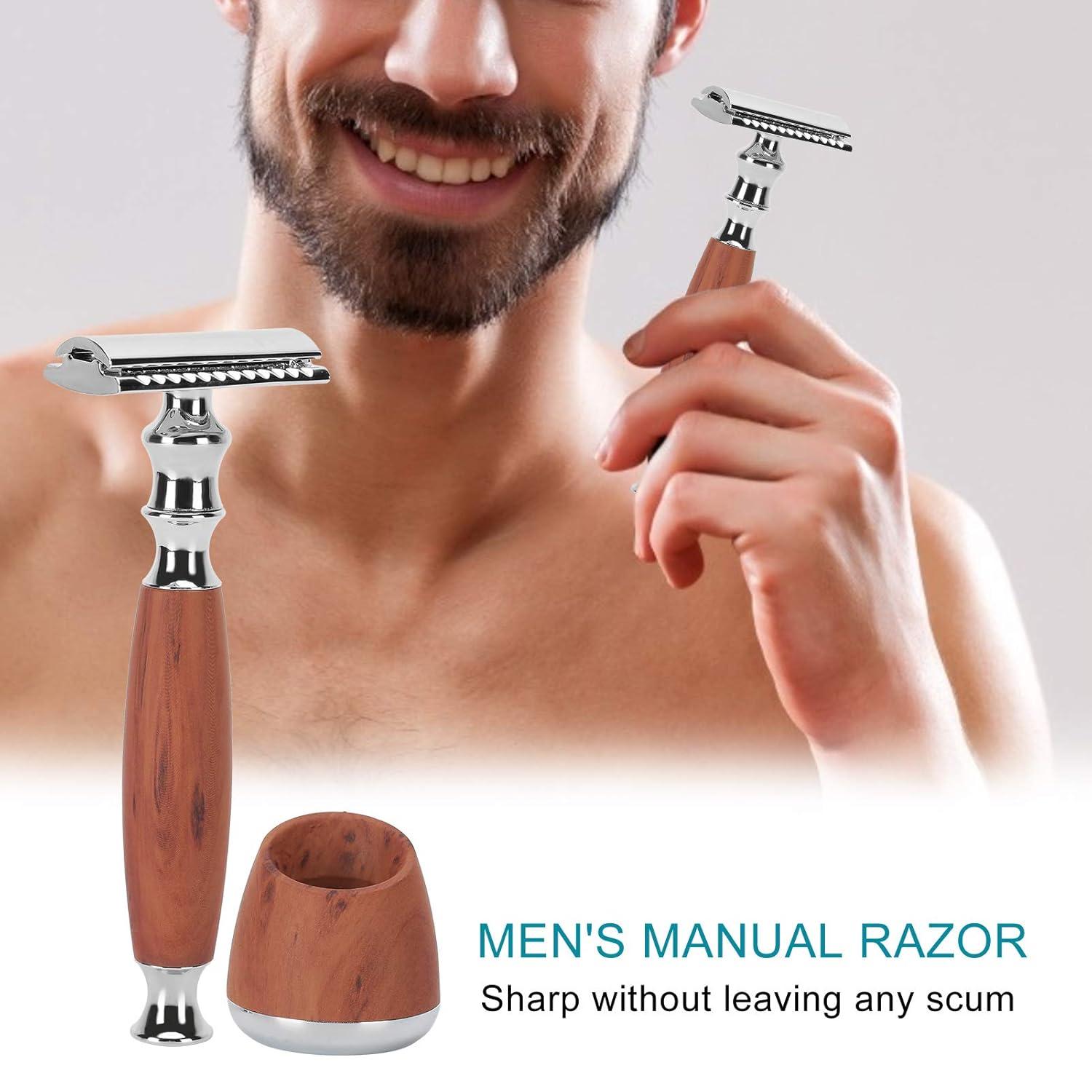 Buy Clean Safety Razor for Men | Professional Wooden Handle Safety ...