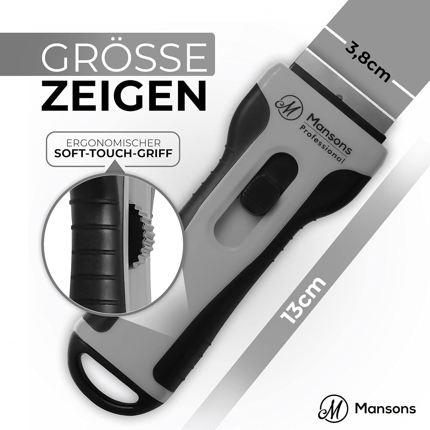 Buy Mansons Ceranium Field Scraper - 15 Blades for Ceranfeld & Glass ...