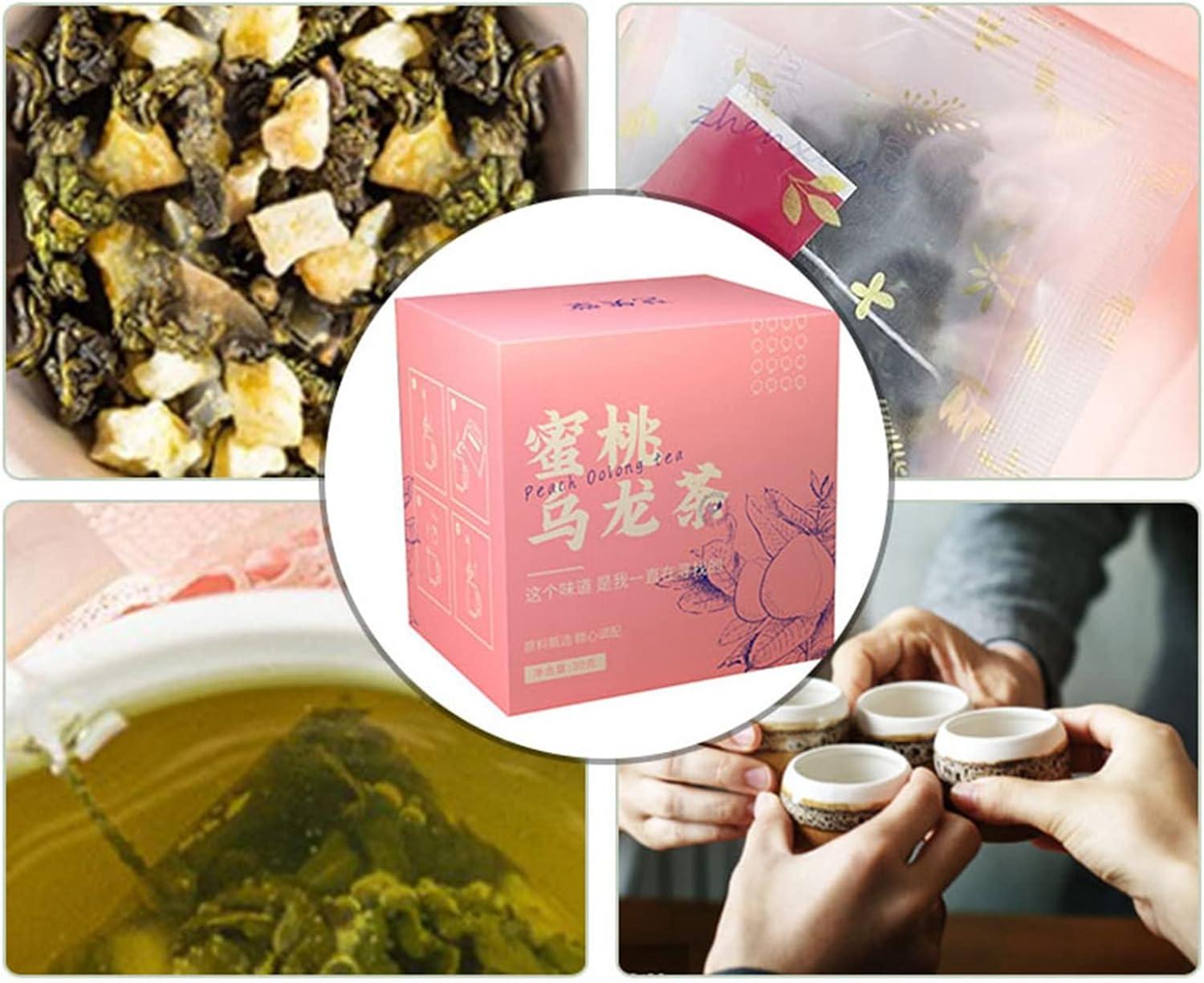 Tea 1 Box 10 Count Peach Oolong Tea Bag Cold Brew Flower Fruit ...