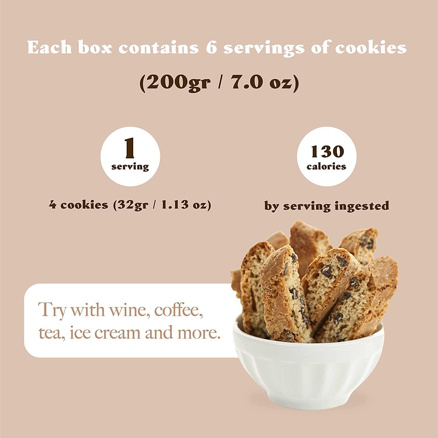 Authentic Italian Chocolate Biscotti Cantuccini d'Abruzzo - 200g/7oz ...