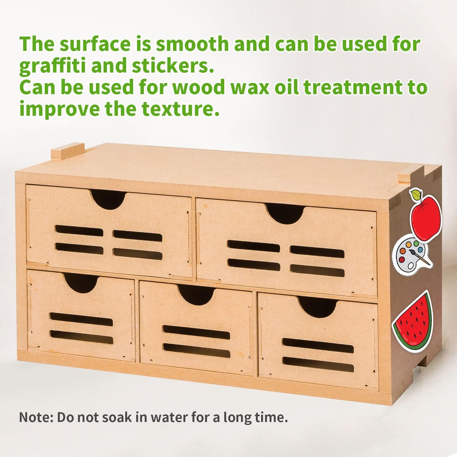 Bucasso Wooden Model Kit Tool Storage Rack Wooden Paint Rack with MDF ...