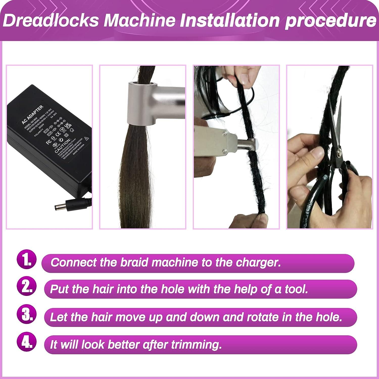 Dreadlocks Machine | Instant & Safe Dreadlock Maker for Long Human and ...