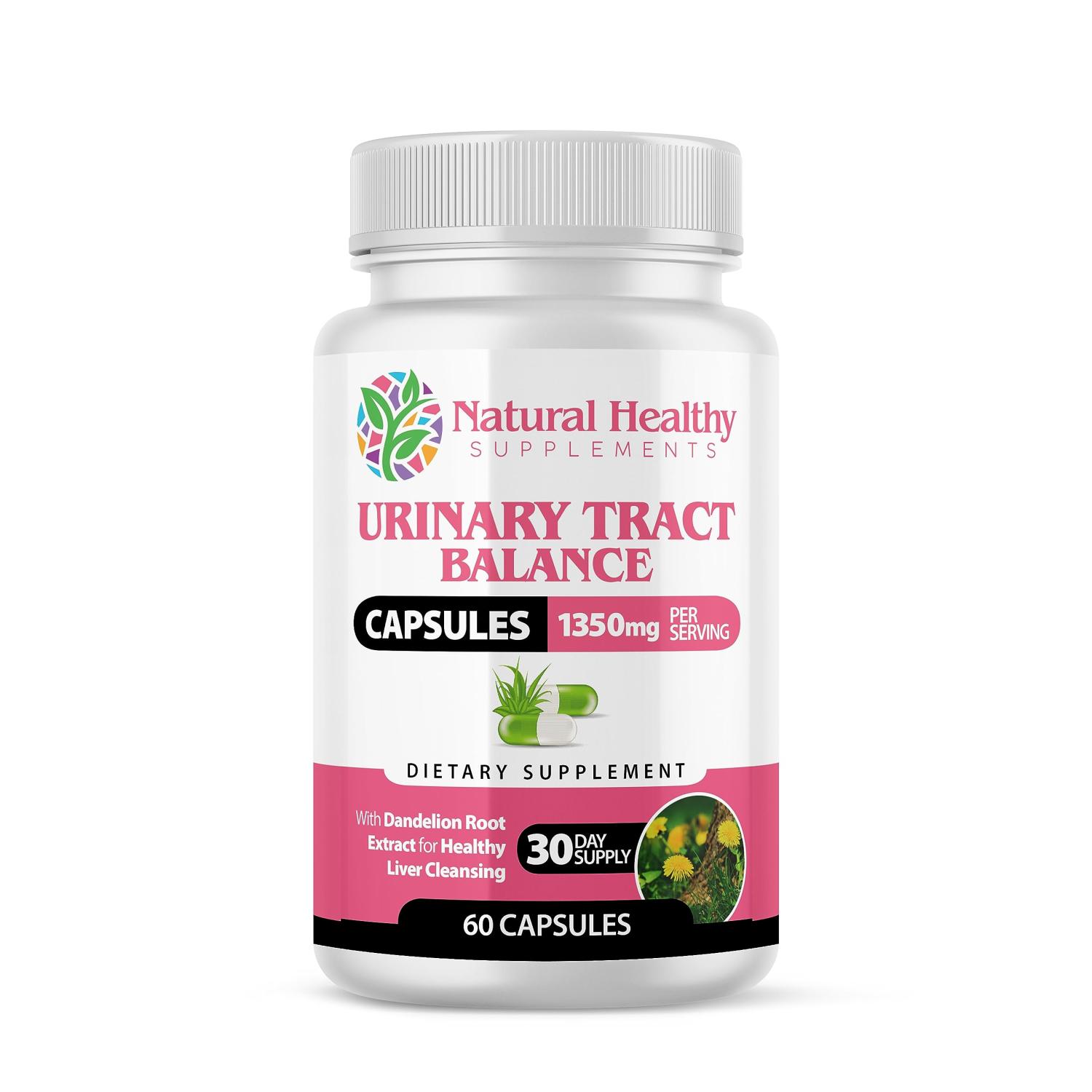 Urinary Tract Balance Supplement - 100% Natural Herbal Ingredients (60 ...