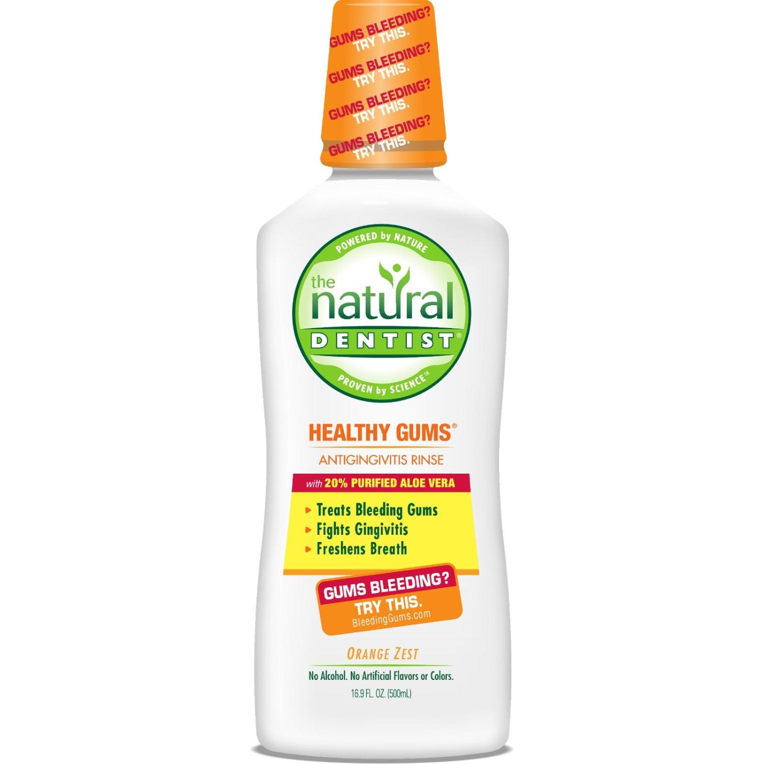 The Natural Dentist Daily Healthy Gums Antigingivitis Rinse Orange Zest ...