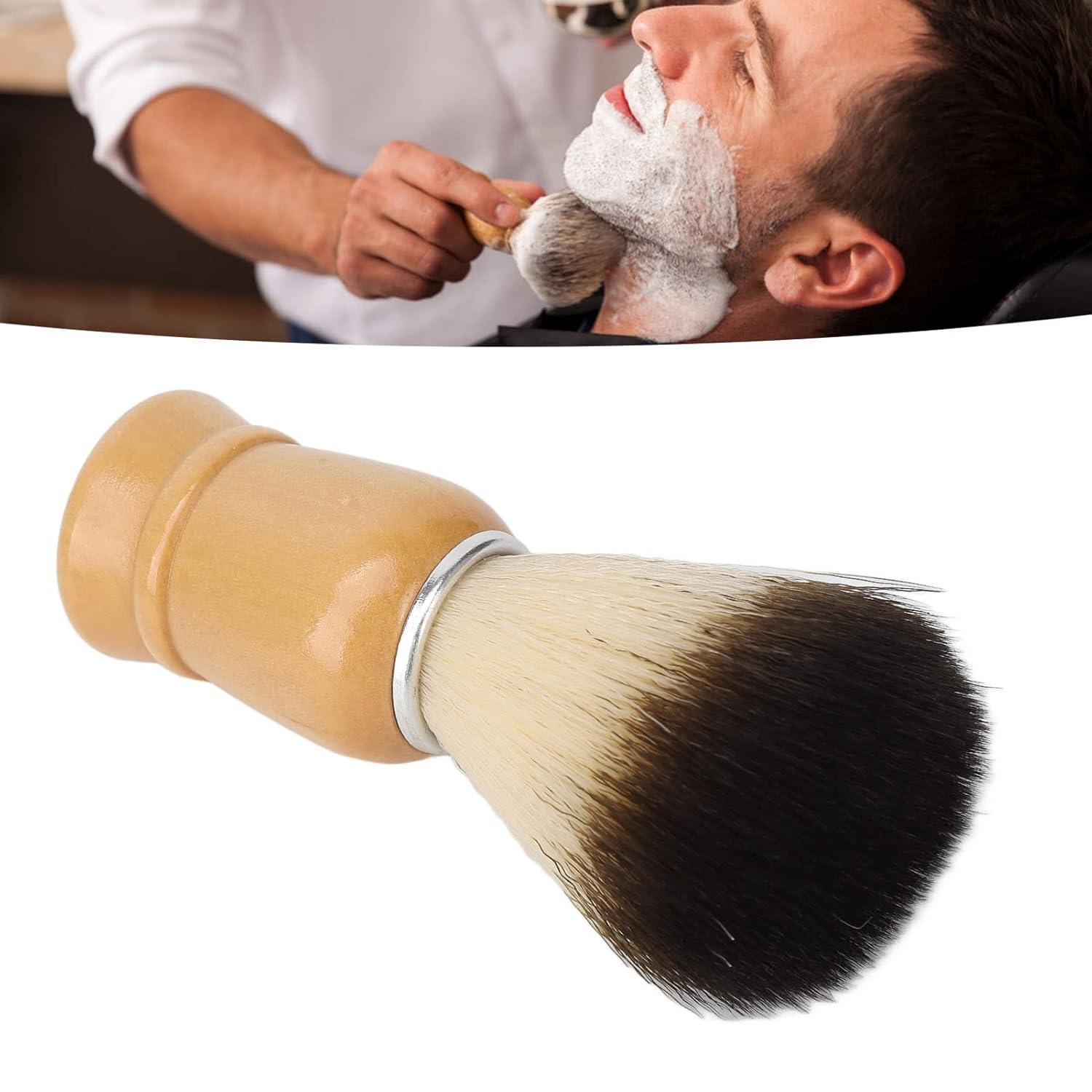 Handmade Shaving Brush for Men - Wooden Handle Beard Design Fast Foam ...