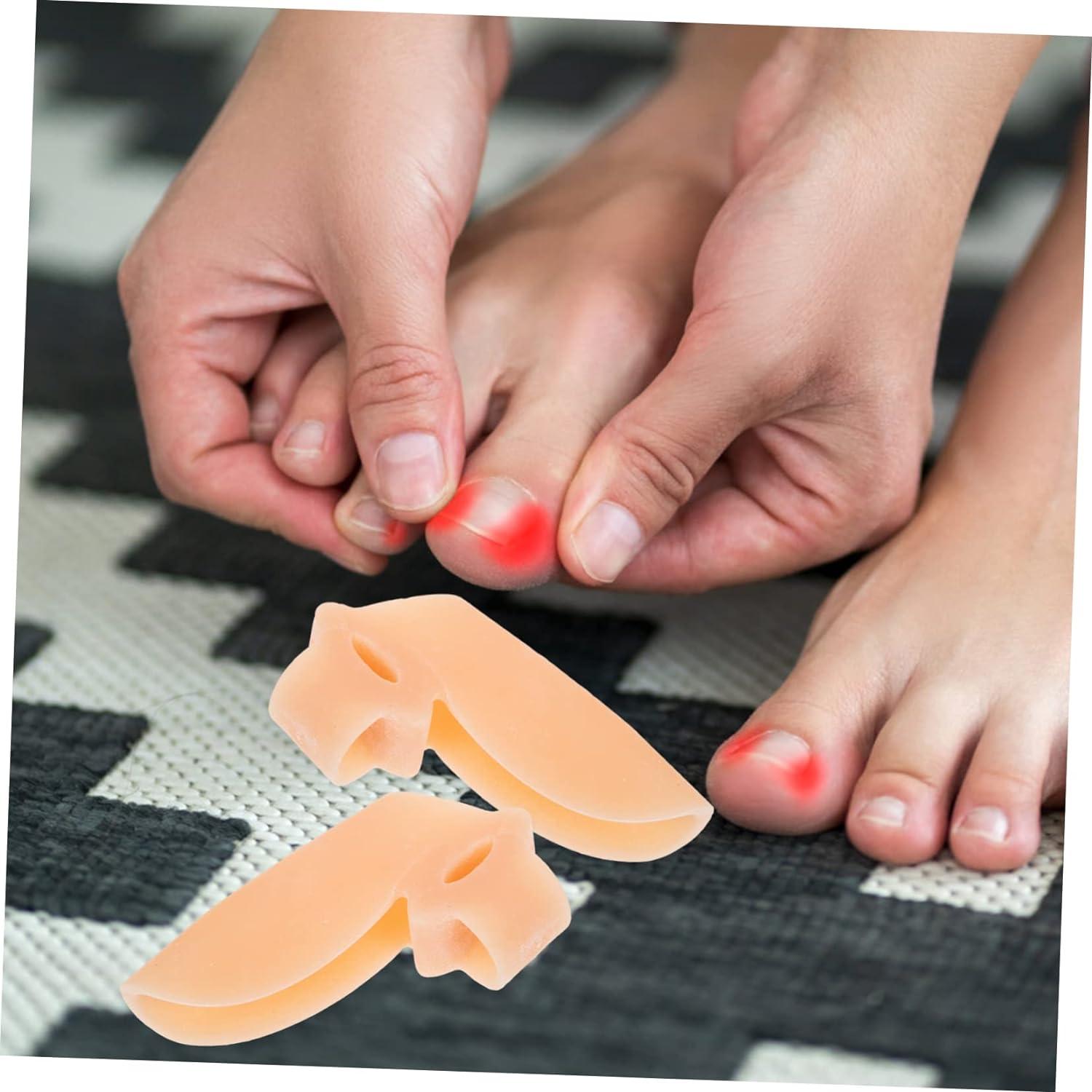 Silica Gel Hammer Toe Straightener Splint Set - 4 Pairs Separator for ...