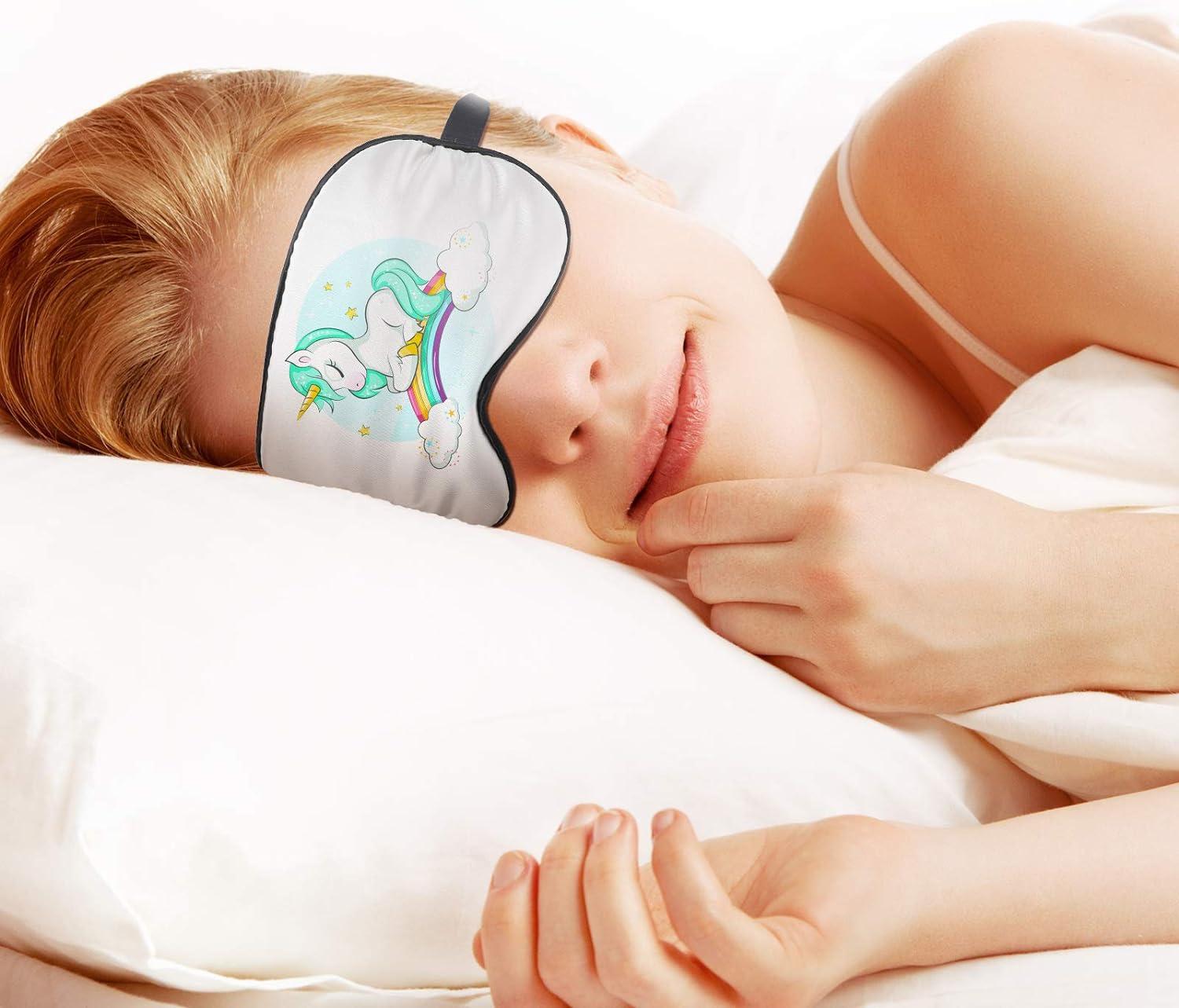 10-Piece Sublimation Eye Sleep Coverings Set - Beige & White Silk ...