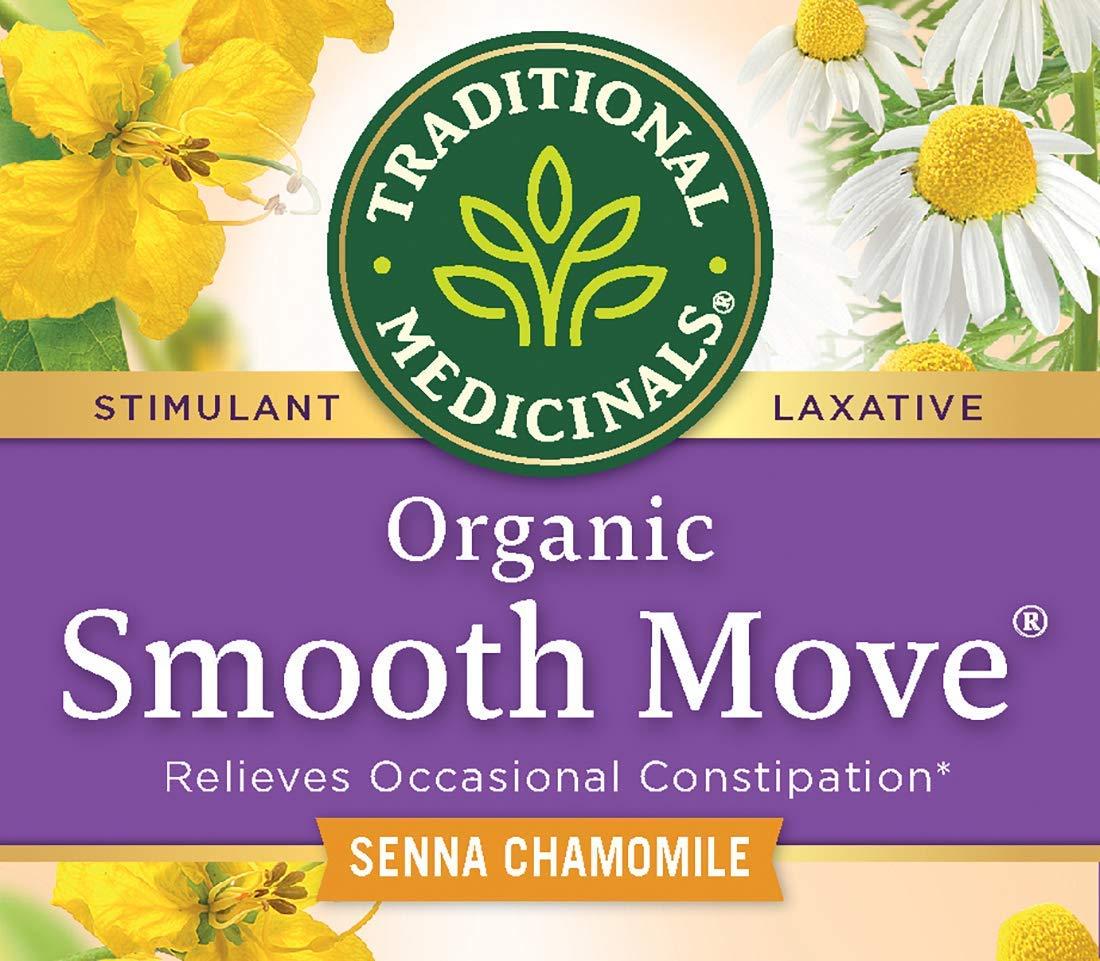 Organic Smooth Move Tea - Senna & Chamomile Herbal Blend, 32 Total Bags ...