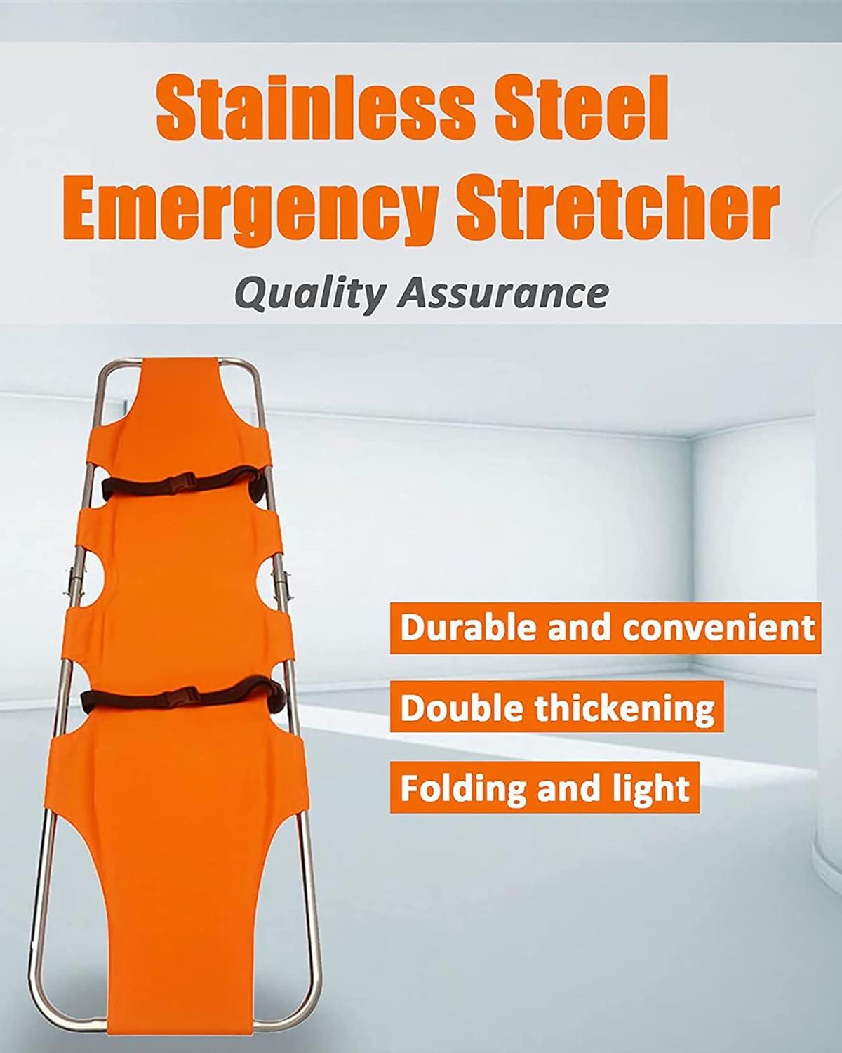Multifunction Foldable Stretcher Stainless Steel Simple Cloth Stretcher ...
