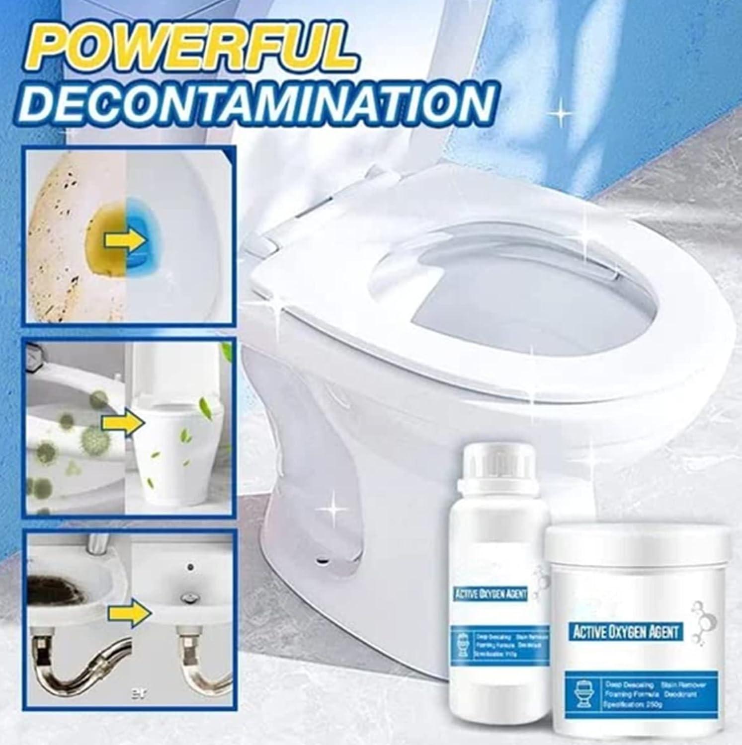 Toilet Active Oxygen Agent All Purpose Cleaning Powder Toilet Bowl Foam ...