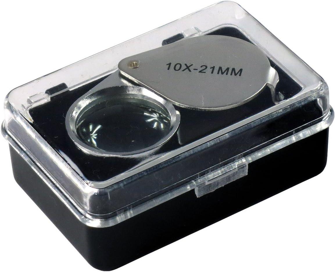 HTS 202A0 10x 21mm Stainless Steel Jeweler's Singlet Loupe - Premium ...