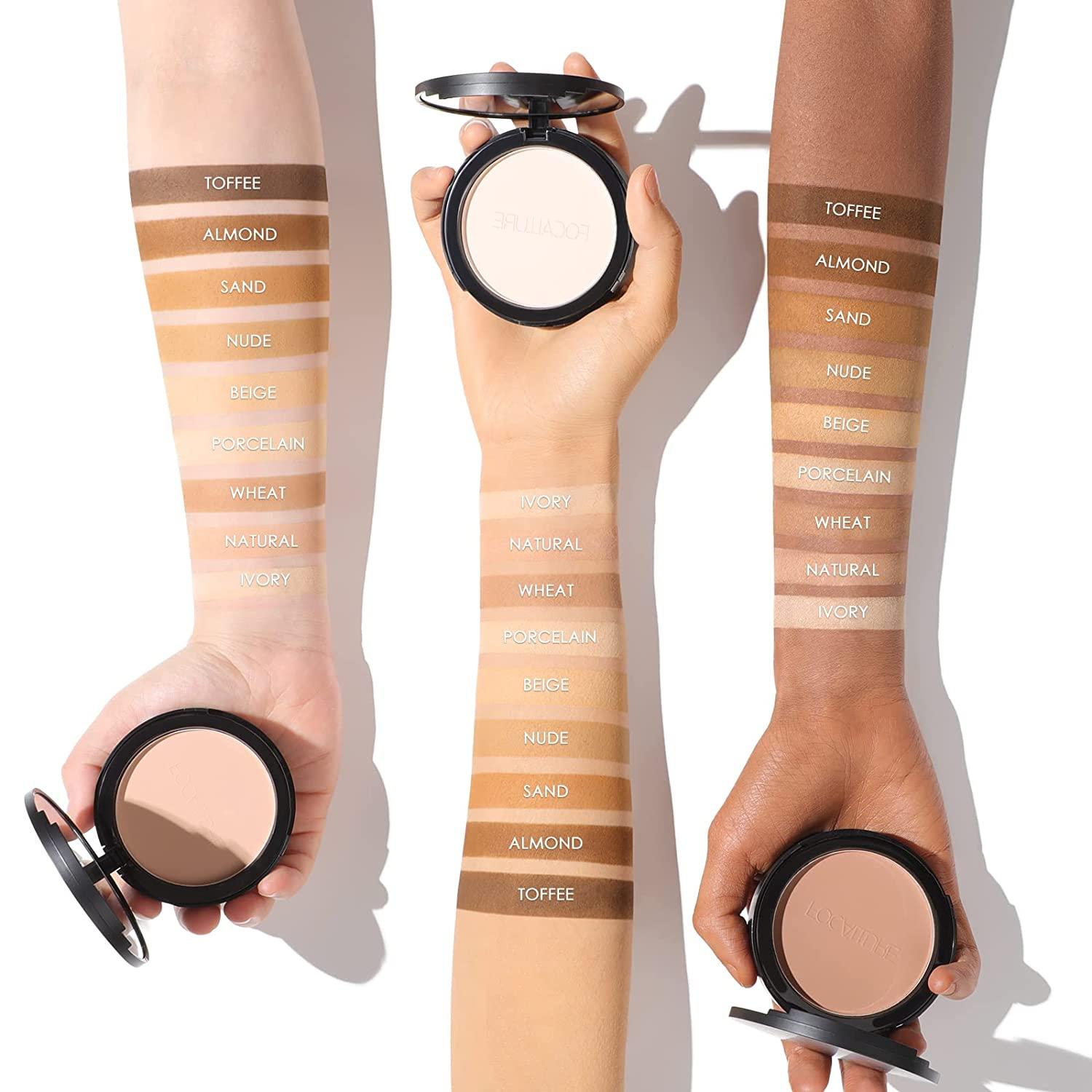 FOCALLURE Flawless Pressed Powder - Control Shine & Smooth Complexion ...