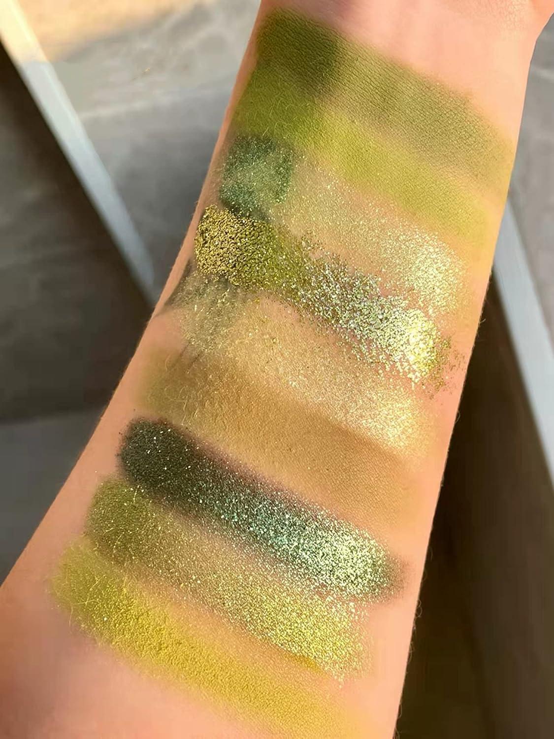 MAEPEOR Olive Green Eyeshadow Palette - 9 Stunning Colors for ...