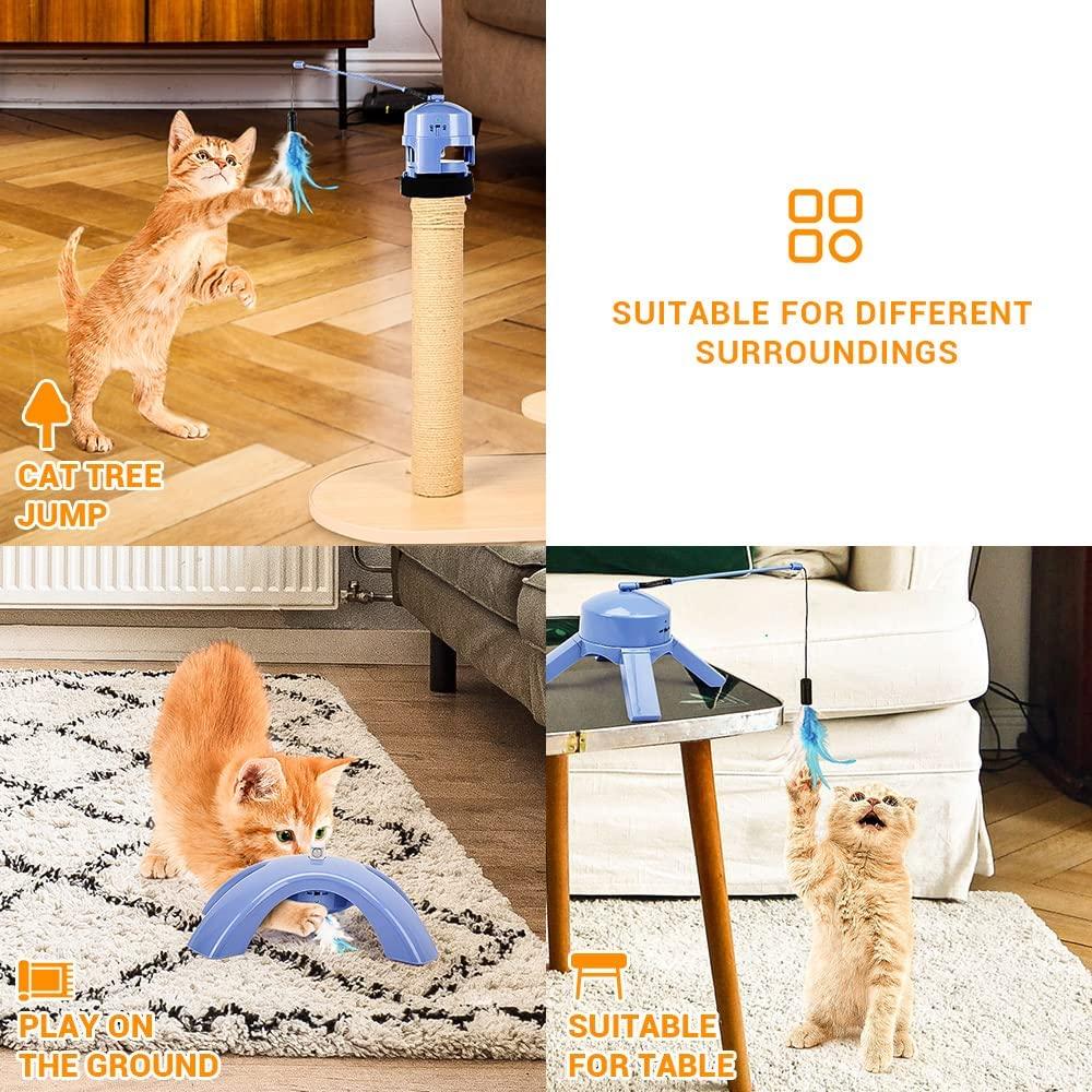 Greenvine Transformer Cat Toy: Smart Sensing Interactive Feather Toy 3 ...