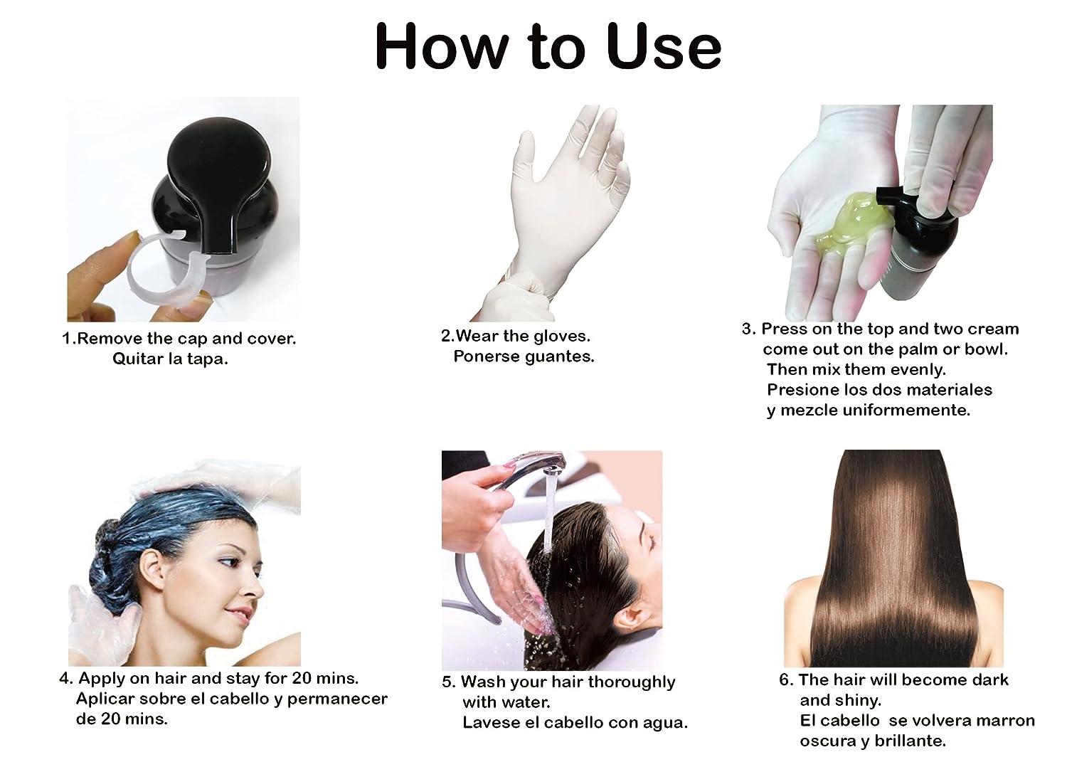 Biogreen Roots Shampoo 200ml - Cover Gray Hair with Herbal Light Brown ...