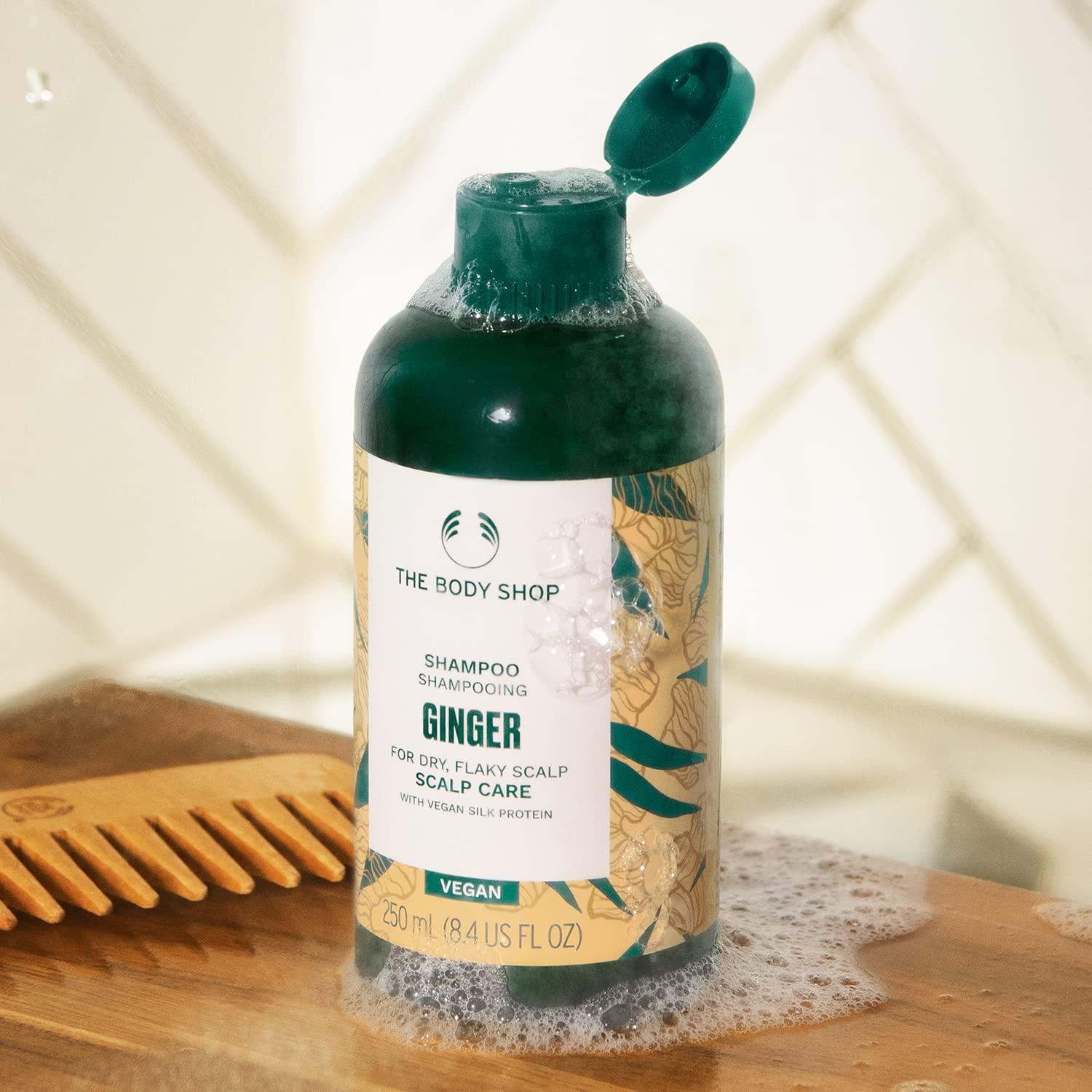 The Body Shop Ginger Scalp Care Shampoo - Vegan Silk Protein - 250ml ...