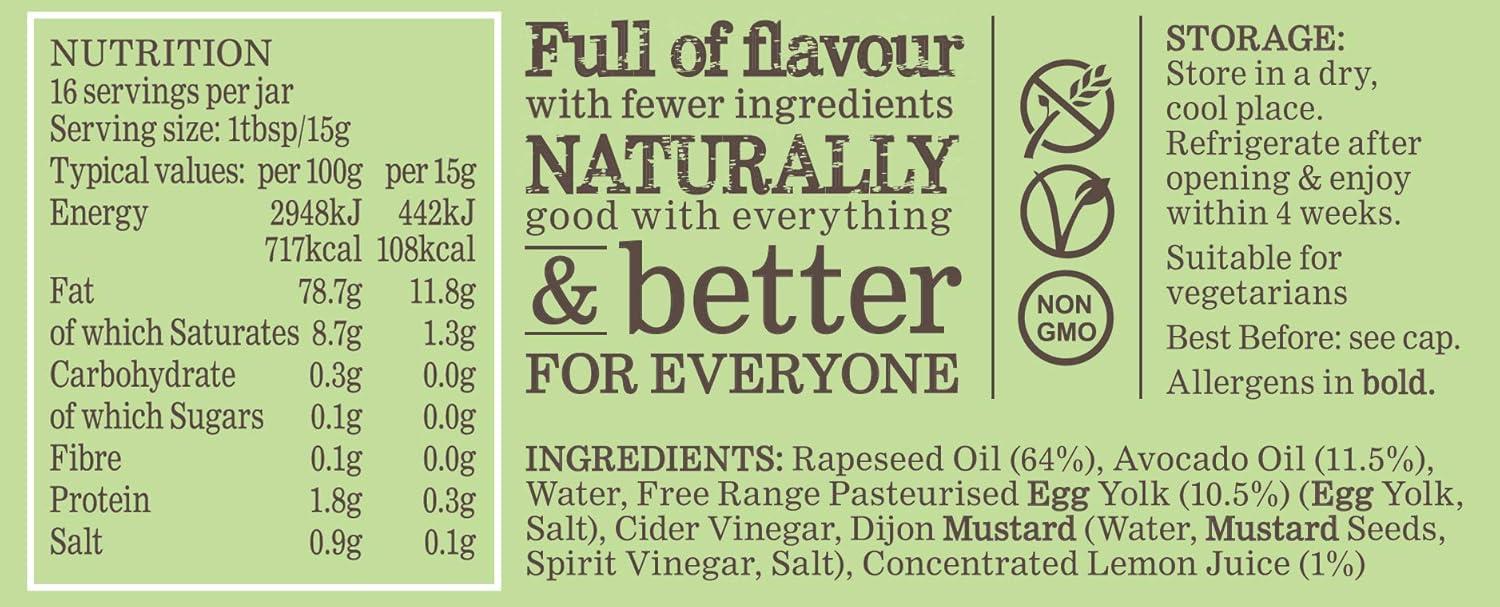 Foraging Fox Natural Mayonnaise - Avocado and Lemon Flavour | Buy Now ...