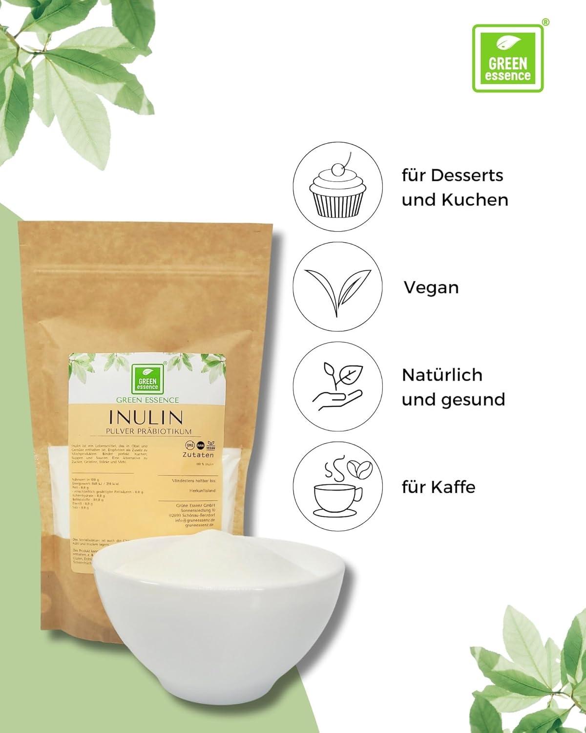 Inulin Powder 500g - Natural Prebiotic & Thickener | Vegan | High Fiber ...